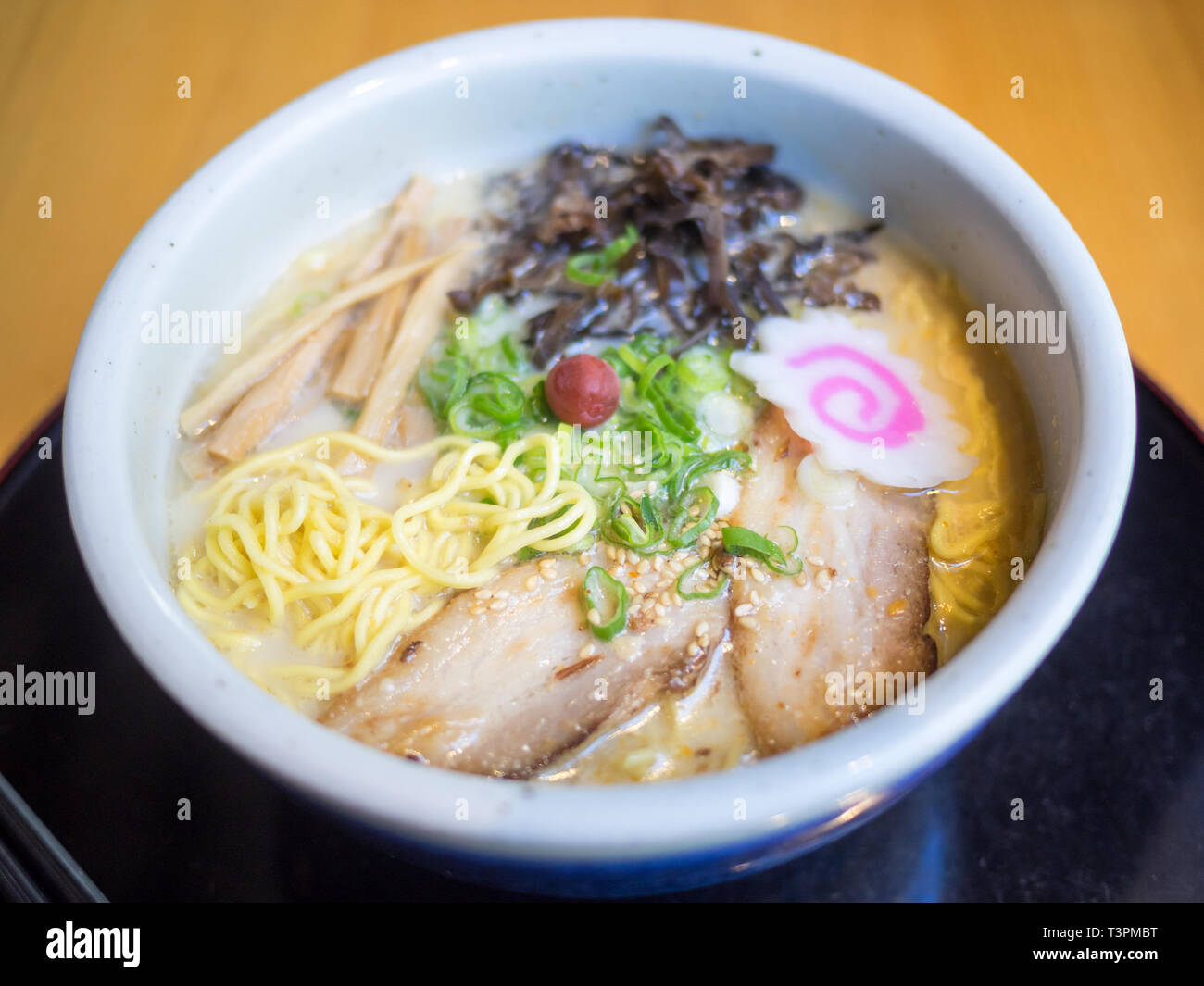 Japanese shio ramen, with white tonkotsu broth, from Hokkaido Ramen ...