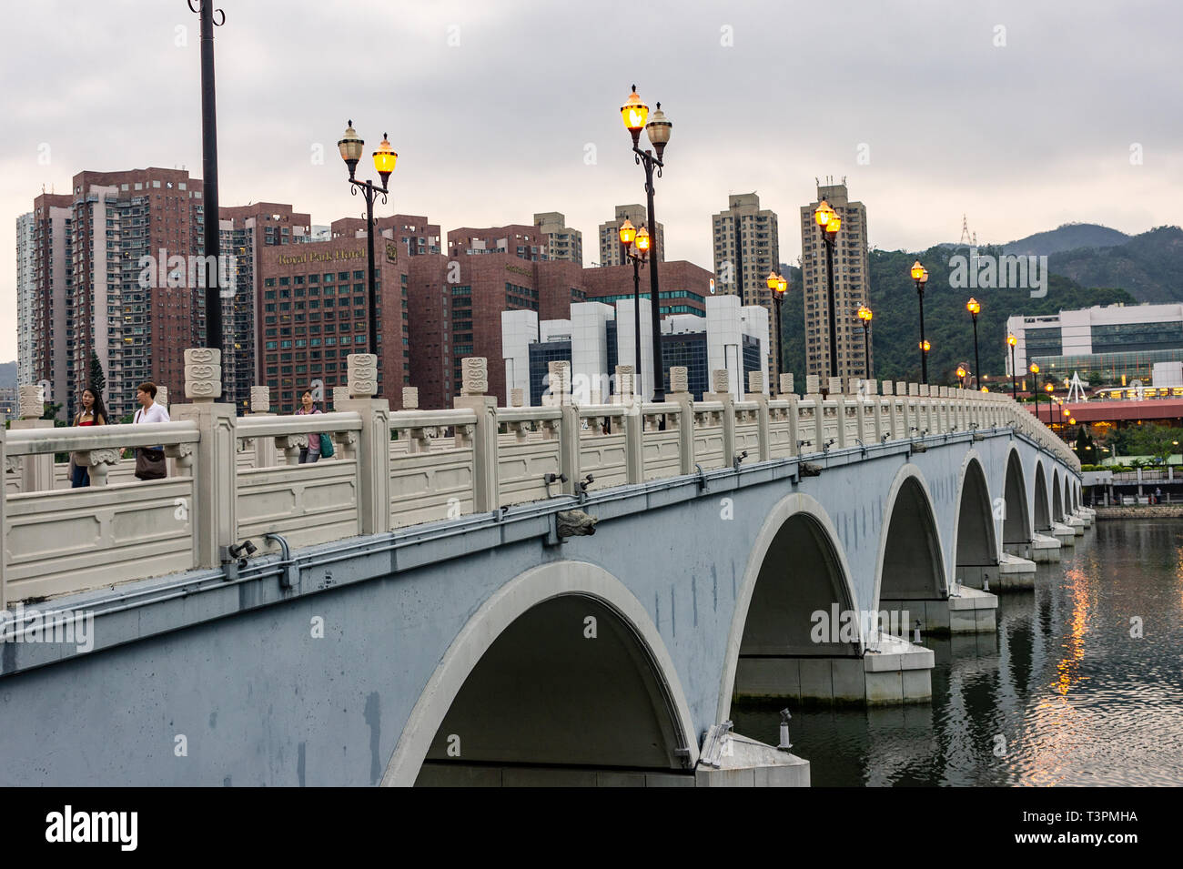 Lek Yuen Bridge in Hong Kong Stock Photo - Alamy
