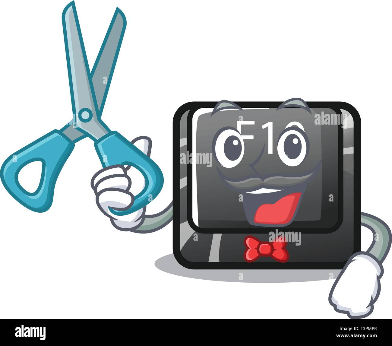 Barber button isolated in Stock Vector Images - Alamy