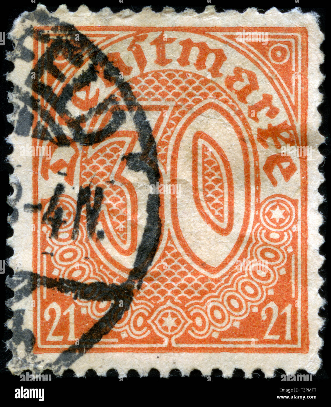 Postage stamp from the German Realm in the Official Stamps series ...