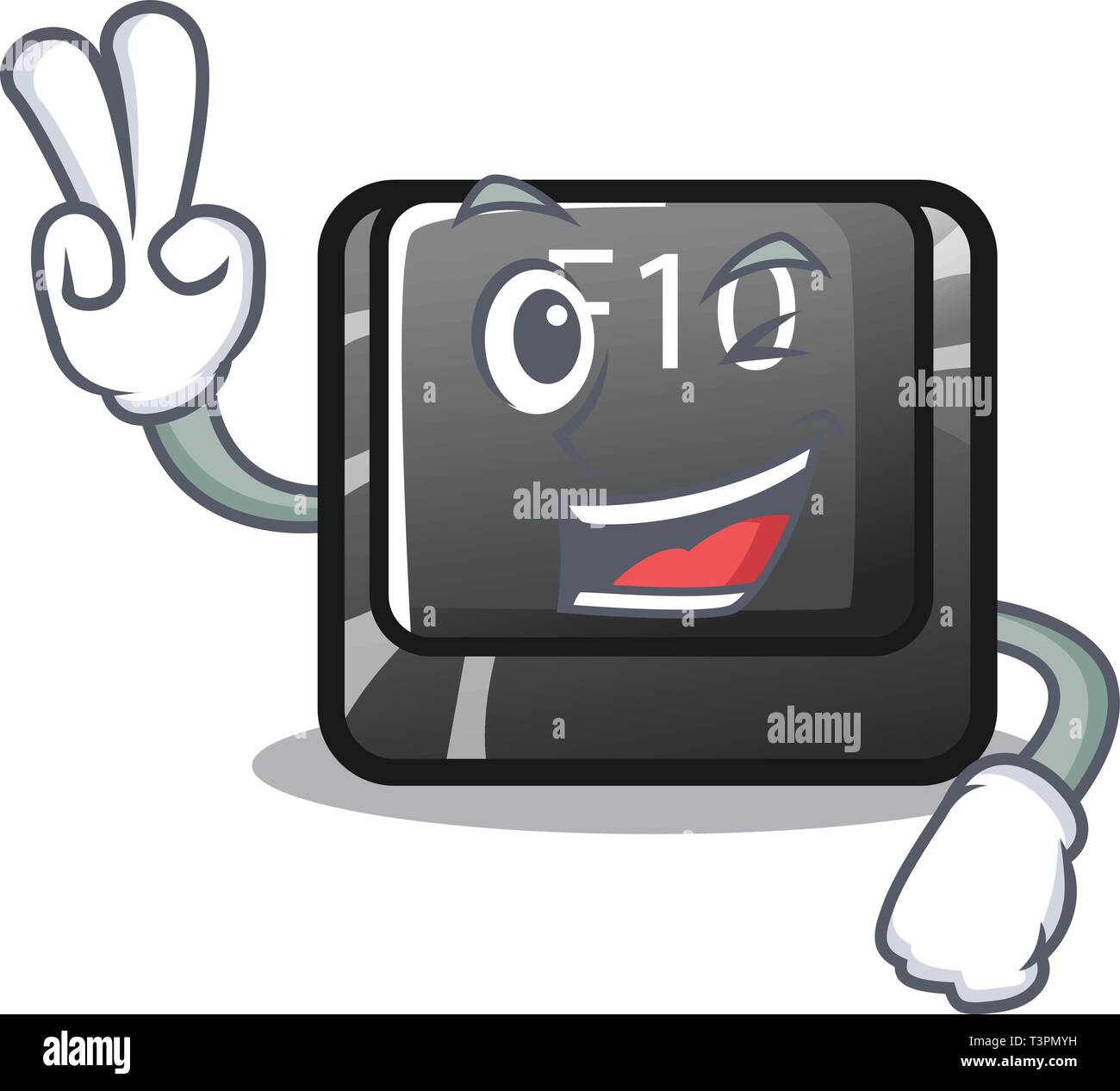Two finger button f10 on a keyboard character Stock Vector Image & Art ...