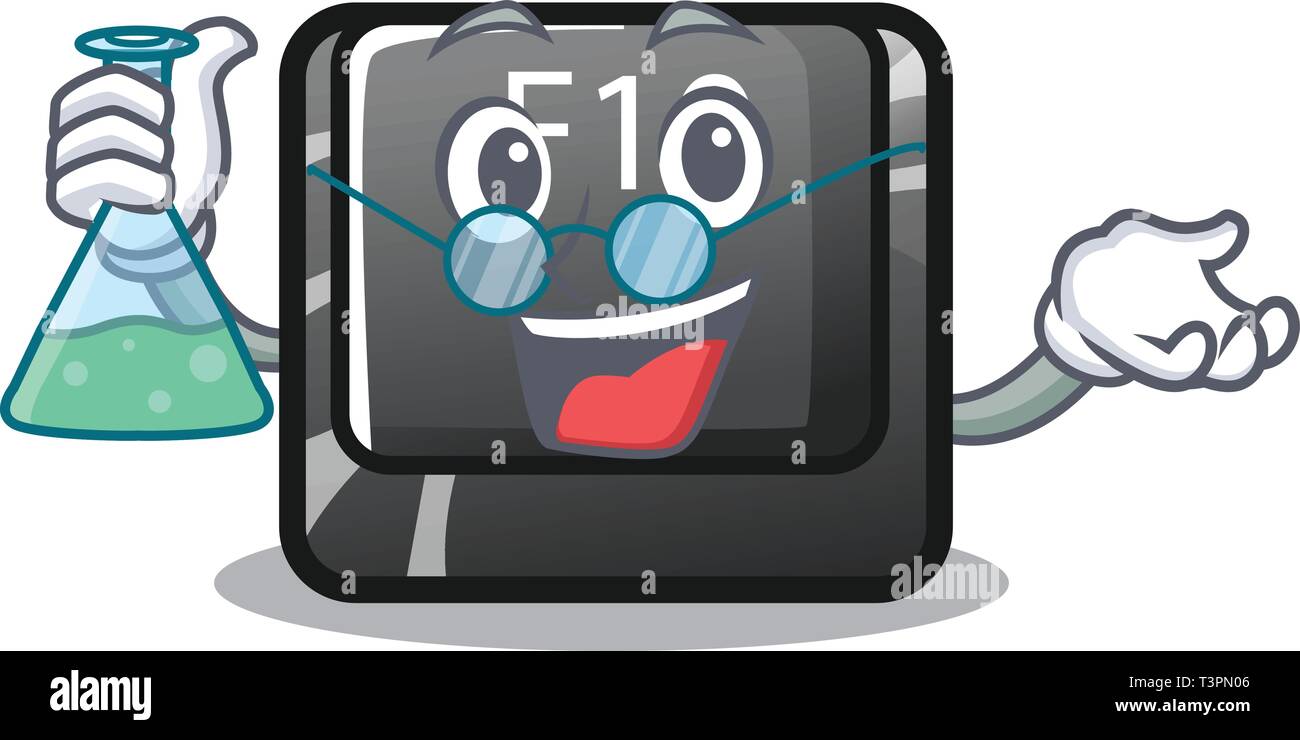 Professor button f10 on a keyboard character Stock Vector Image & Art ...