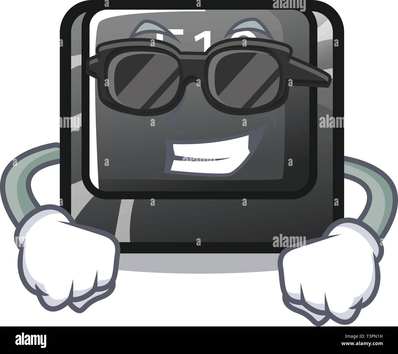 Super cool button f10 on a keyboard character Stock Vector Image & Art ...