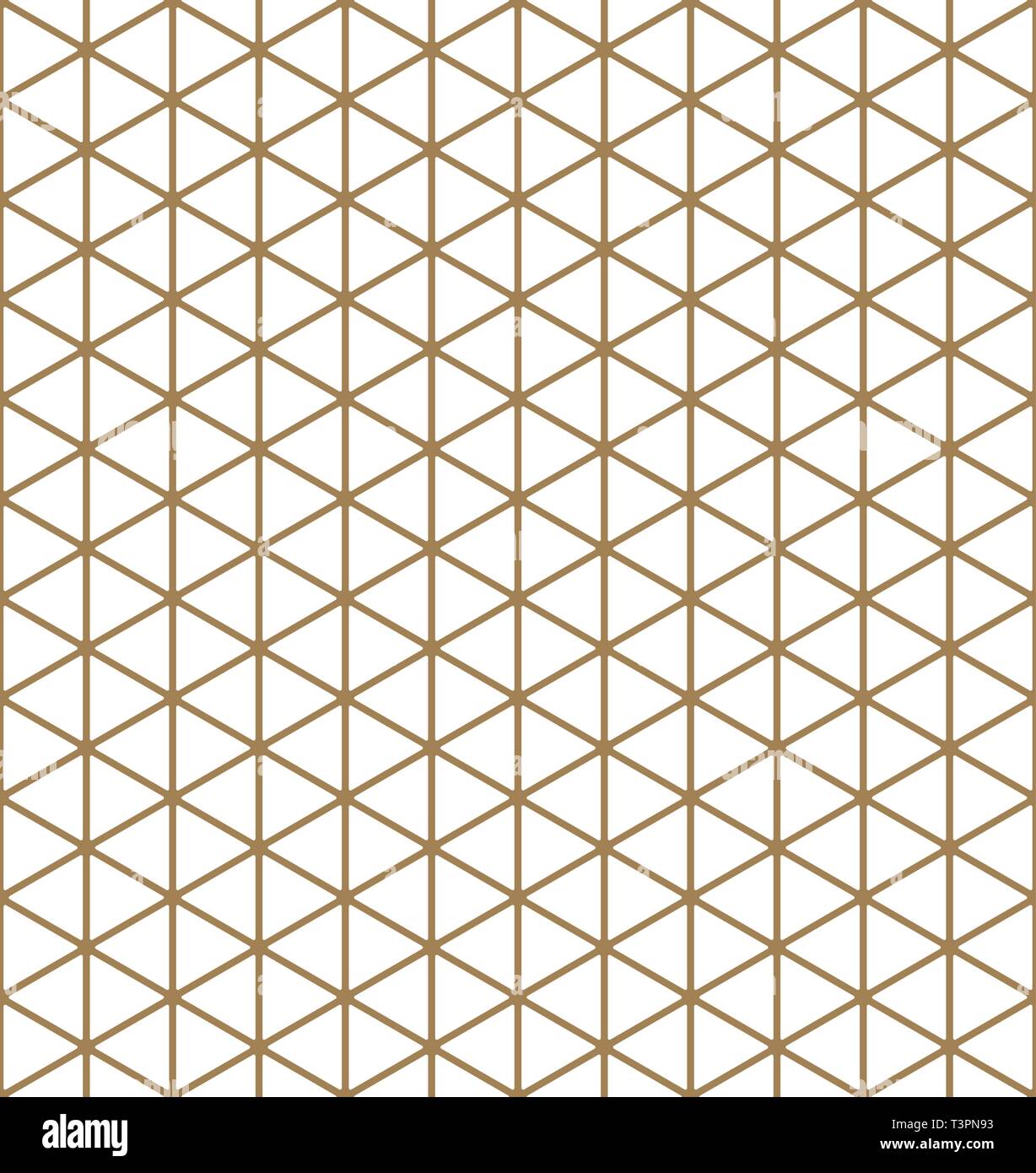 Seamless pattern.Base grid Mitsukude for patterns Kumiko. Kumiko brown ...