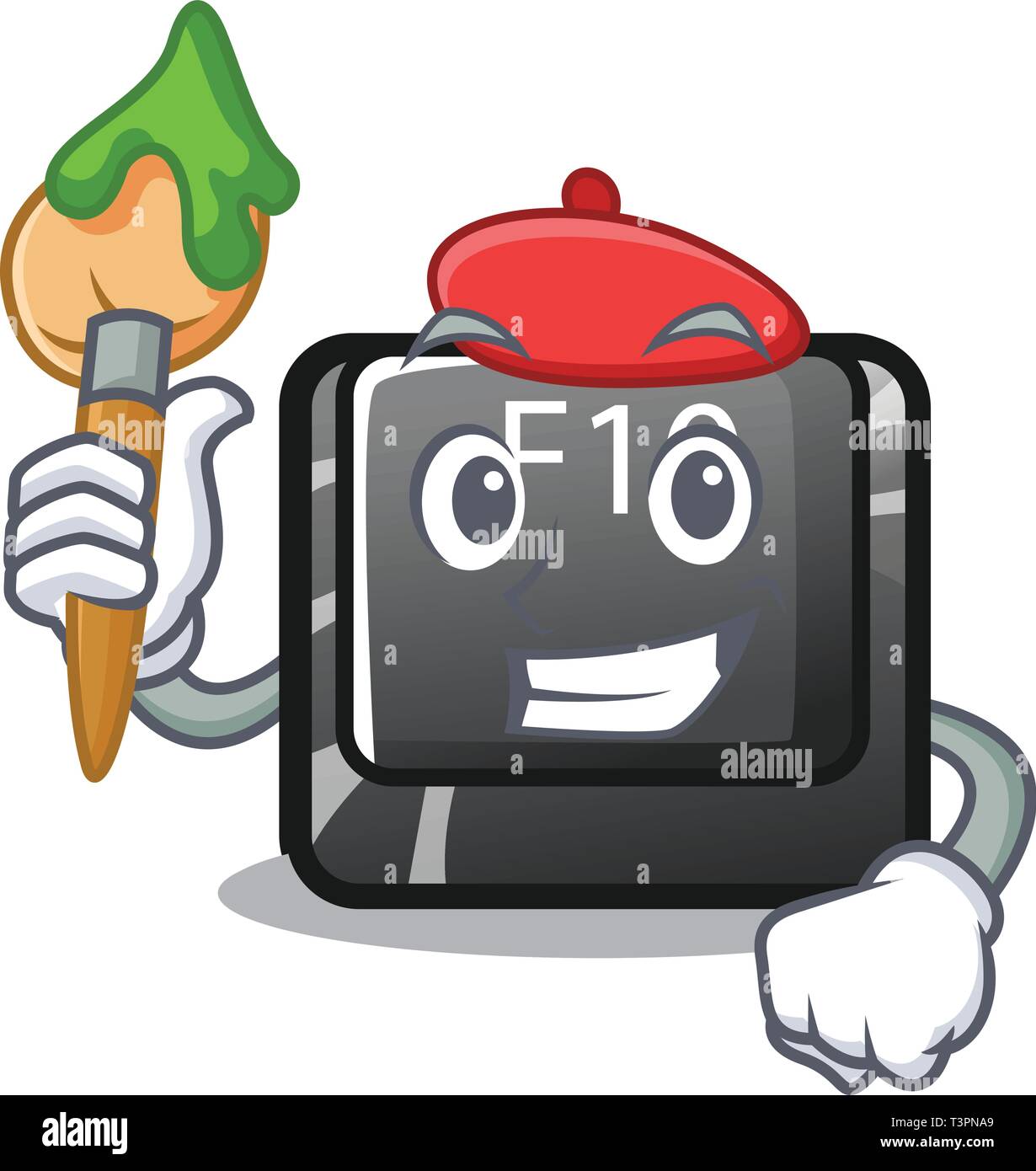 Artist f11 button installed on mascot keyboard Stock Vector Image & Art ...