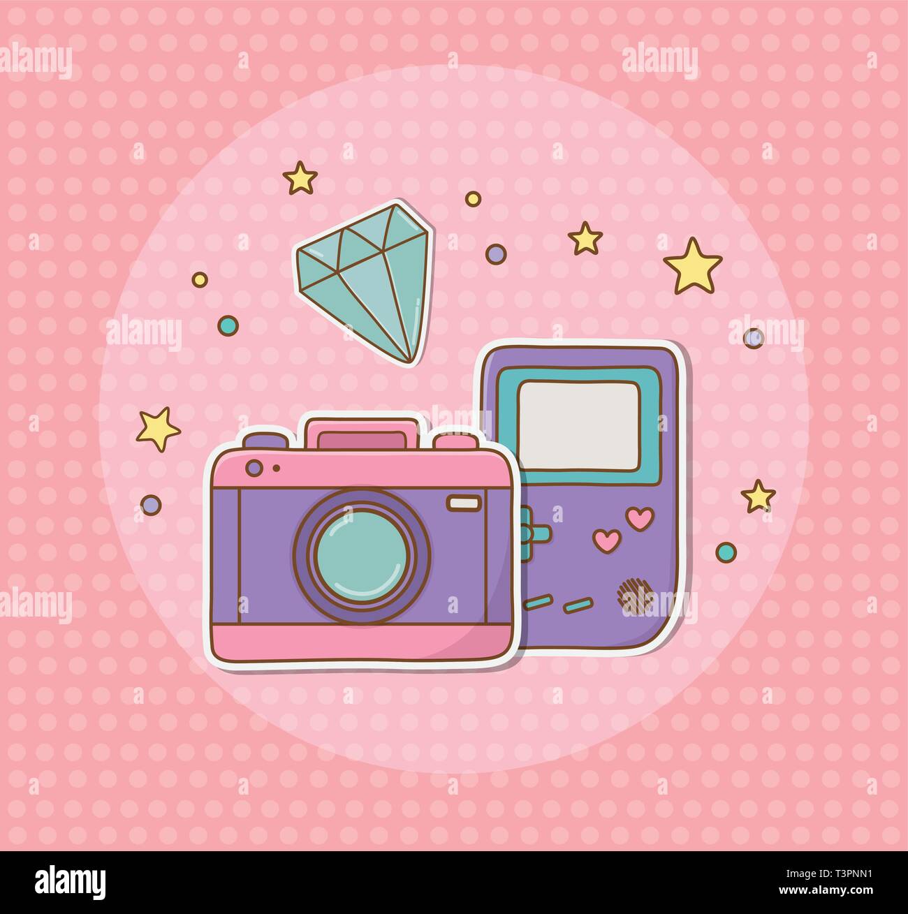 Kawaii photographic camera icon hi-res stock photography and images - Alamy