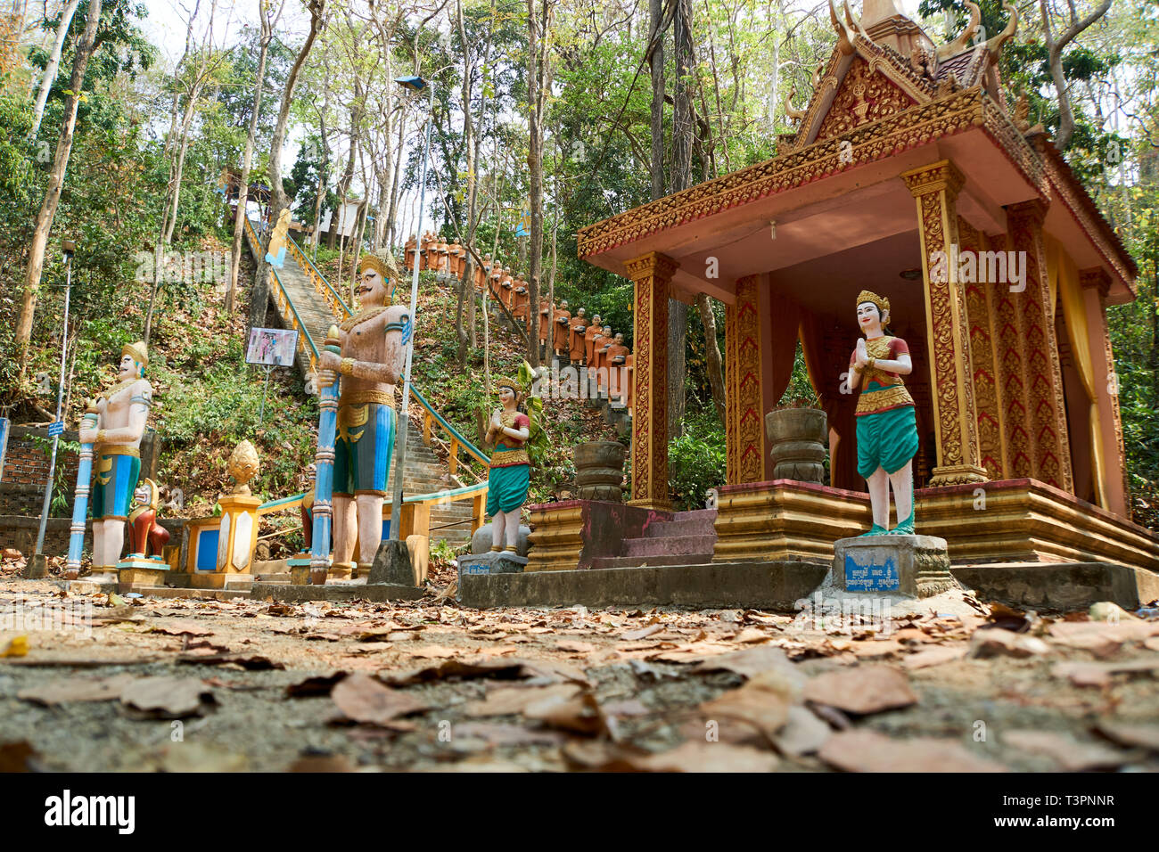 Buddha view. Sambok Pagoda, Kratie Cambodia Temple Stock Photo - Alamy