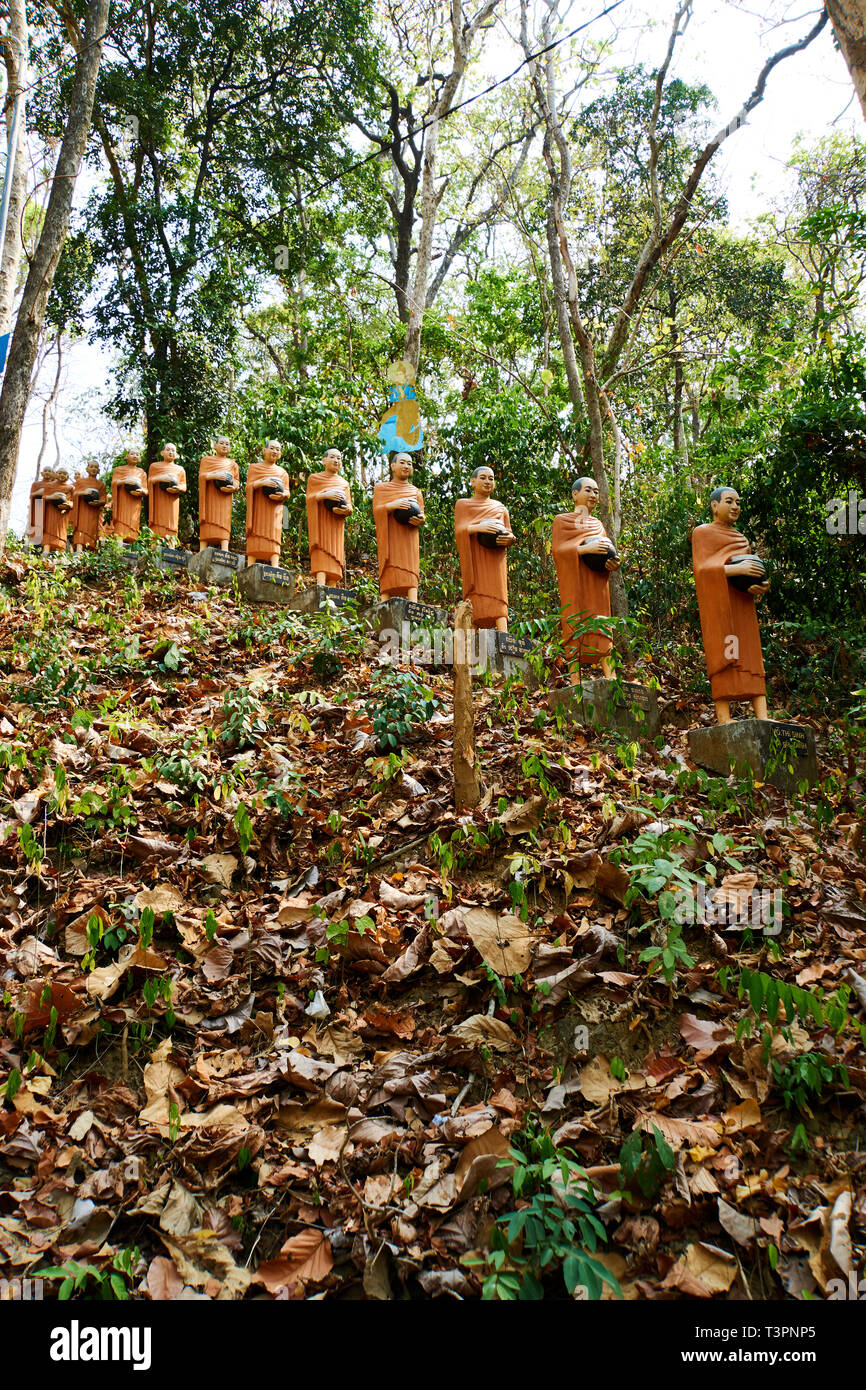 Buddha view. Sambok Pagoda, Kratie Cambodia Temple Stock Photo - Alamy