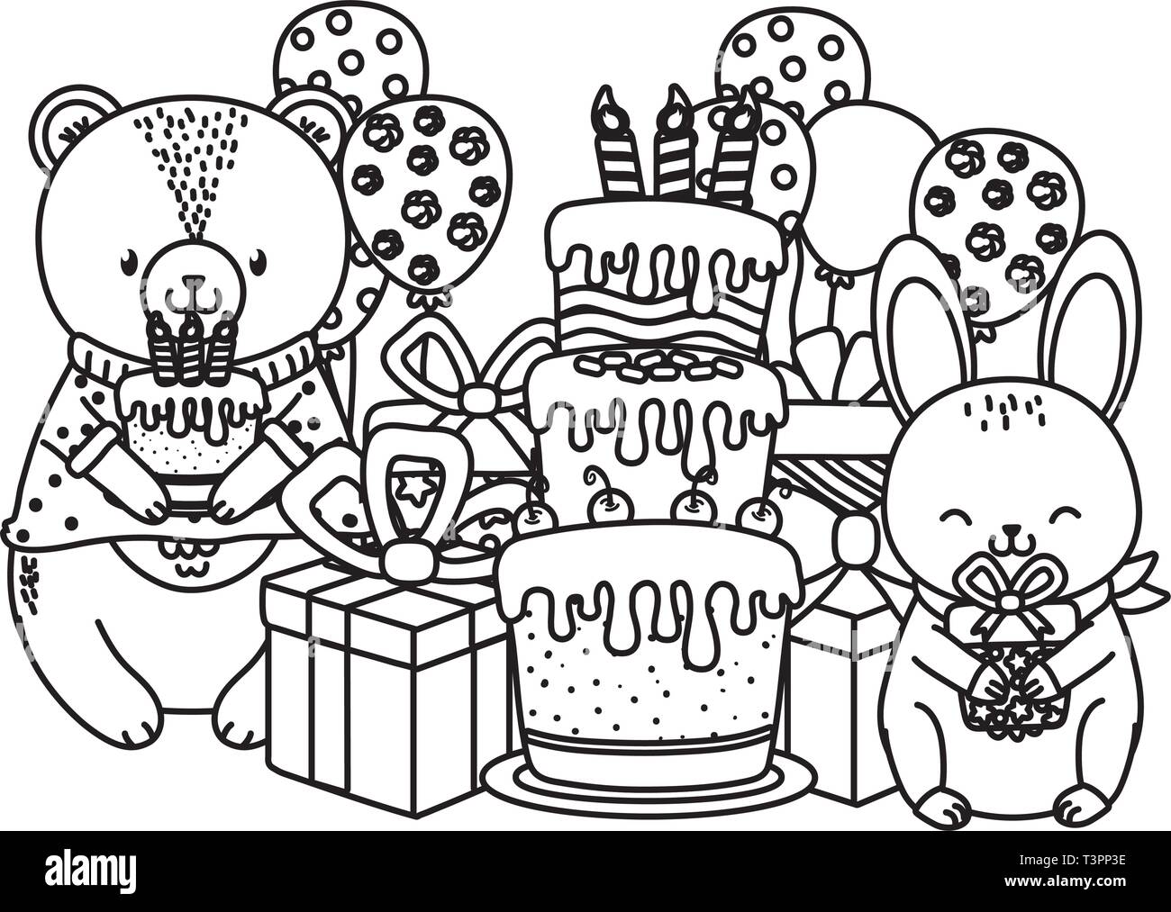 How To Draw A Birthday Party Scene