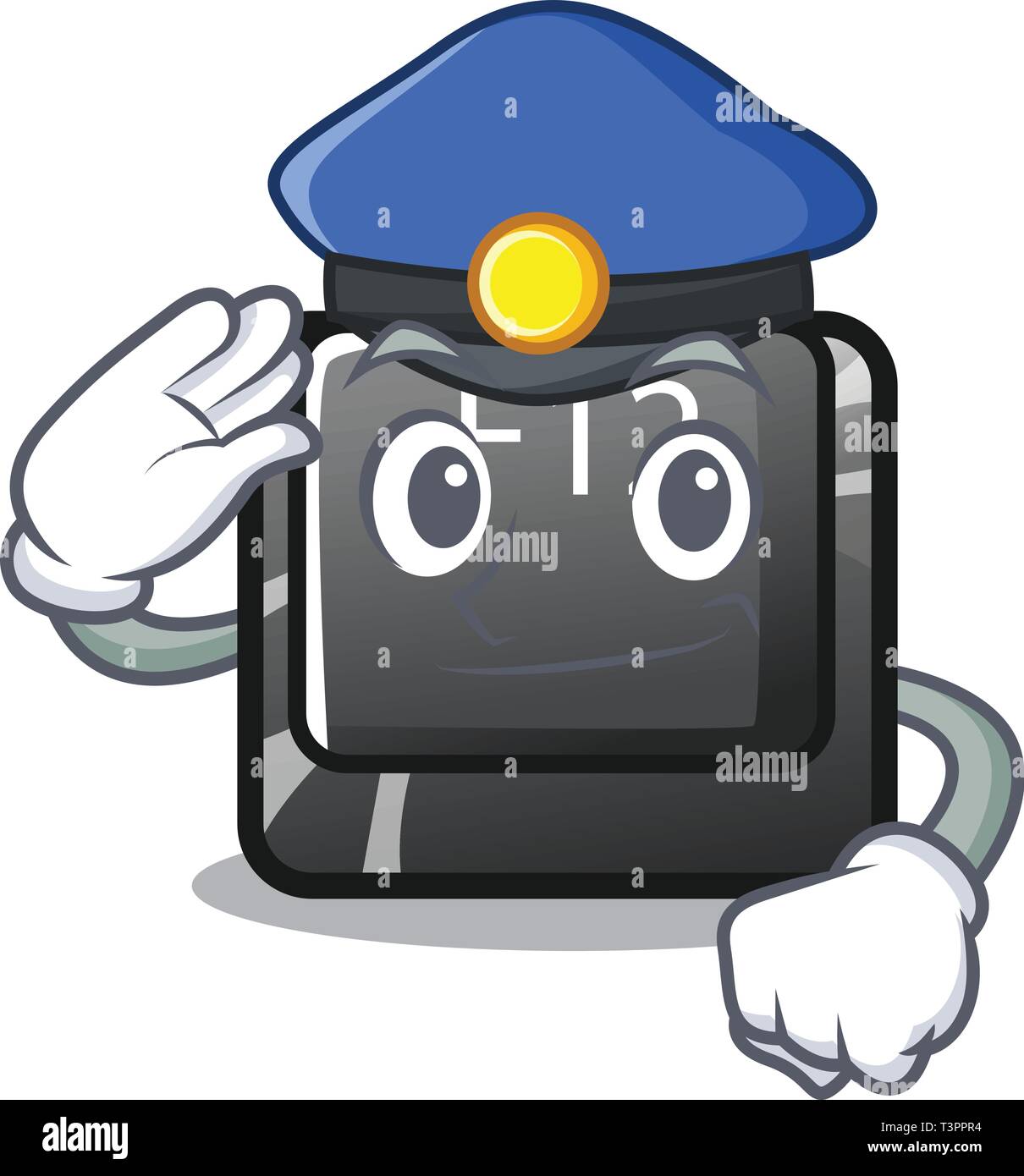 Police button f12 on a keyboard mascot Stock Vector Image & Art - Alamy