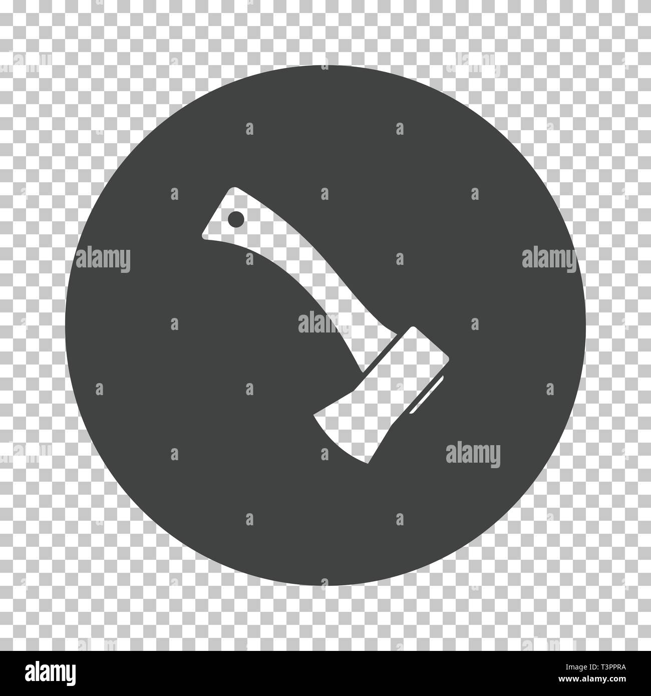 Camping axe icon. Subtract stencil design on tranparency grid. Vector ...