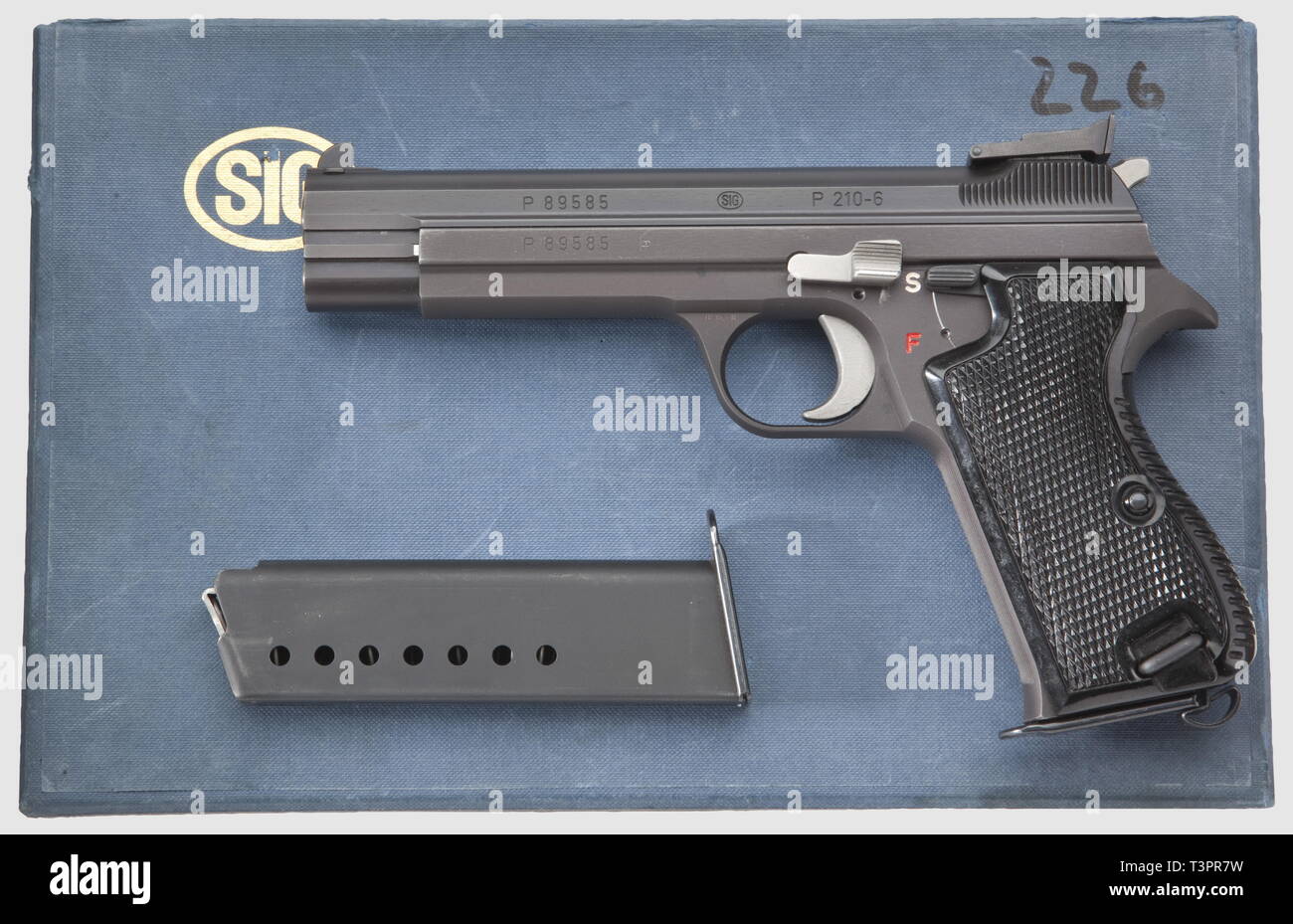 Shooting sports, pistols, Switzerland, SIG 210-6, caliber 9 mm ...