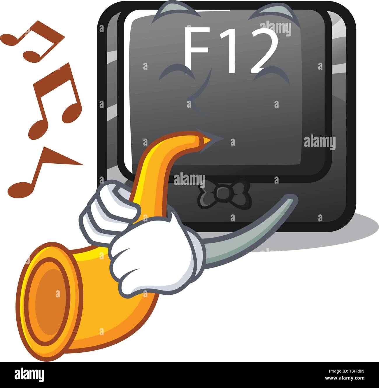 With trumpet button f12 in the cartoon shape Stock Vector Image & Art ...