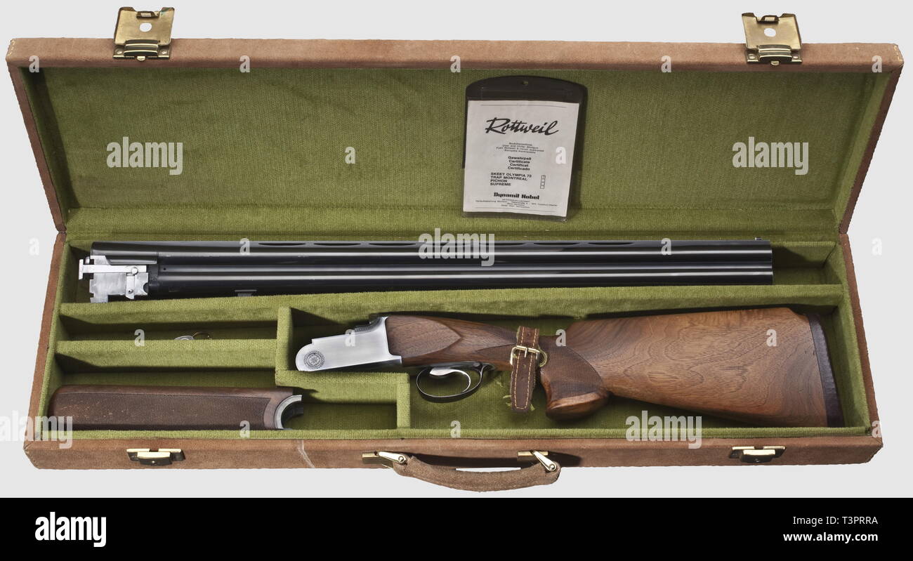 LONG ARMS, MODERN HUNTING WEAPONS, over and under double-barrelled ...