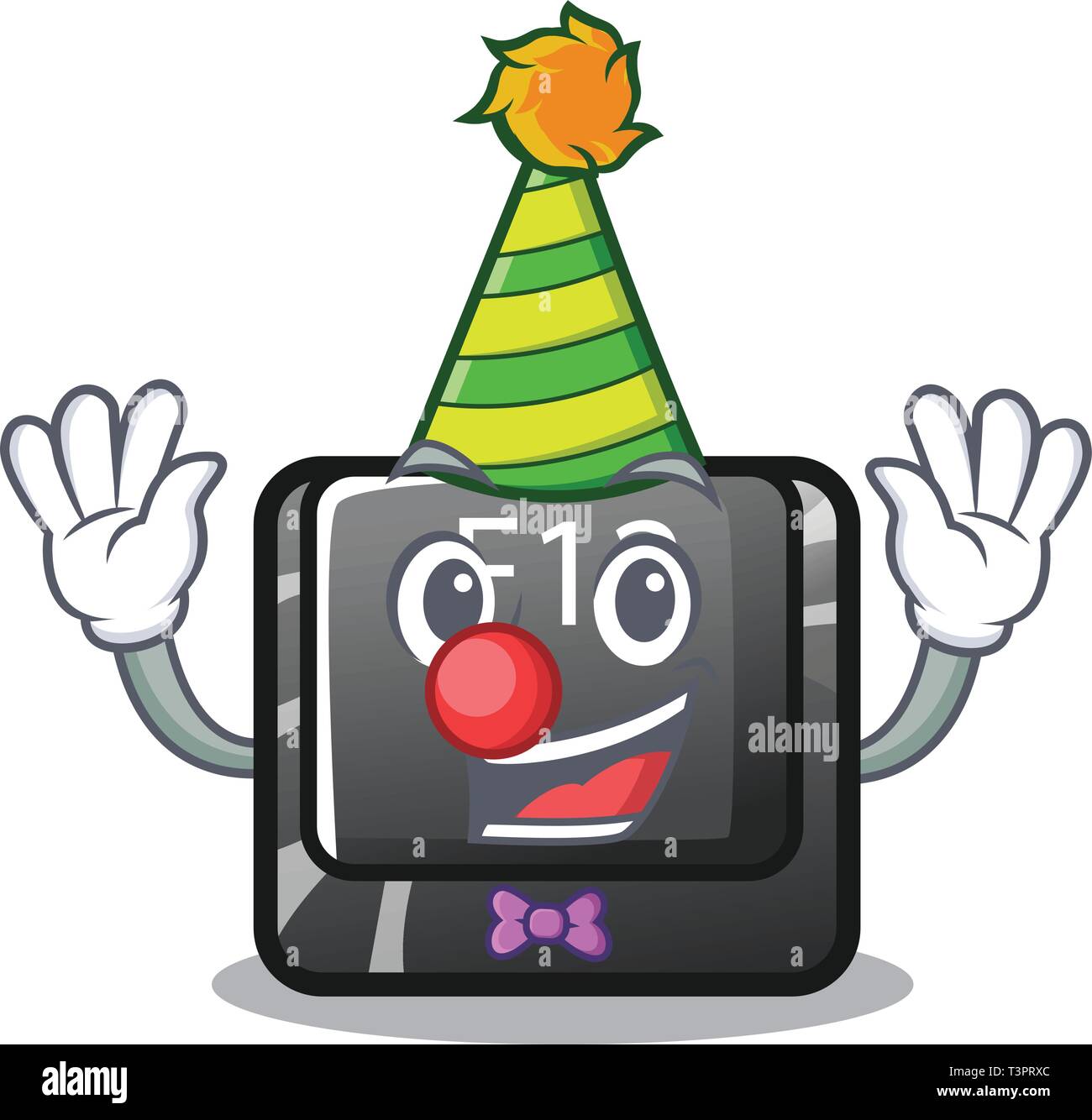 Clown laptop cartoon character hi-res stock photography and images - Alamy