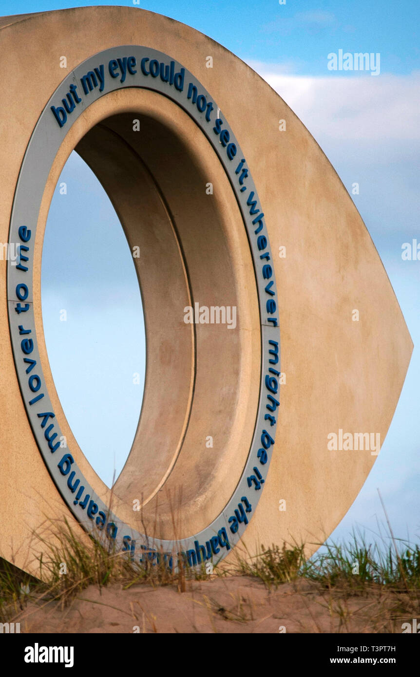 'The Eye' by sculptor Stephen Broadbent, Littlehaven promenade,South ...