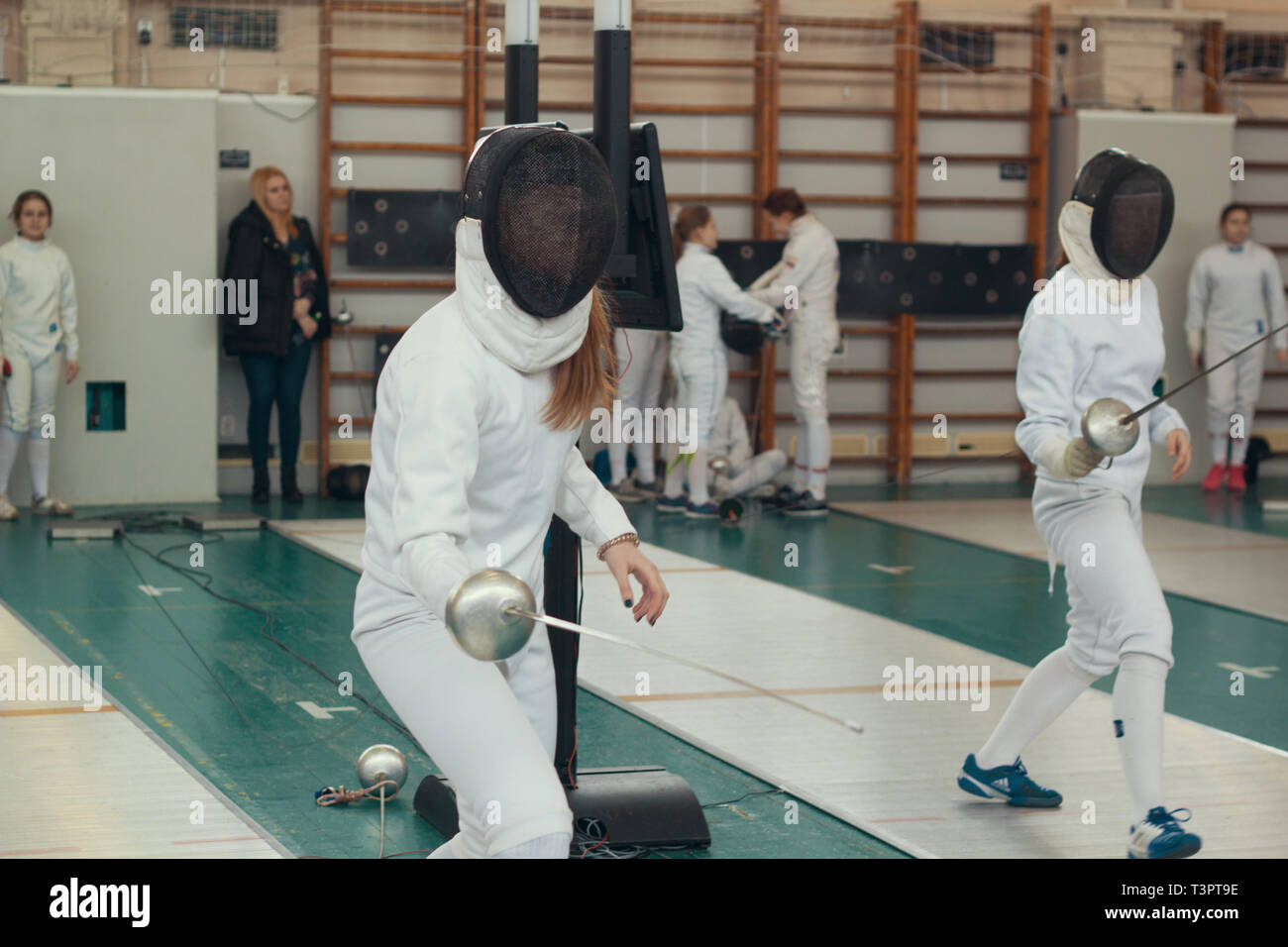 Saber fencers hi-res stock photography and images - Alamy