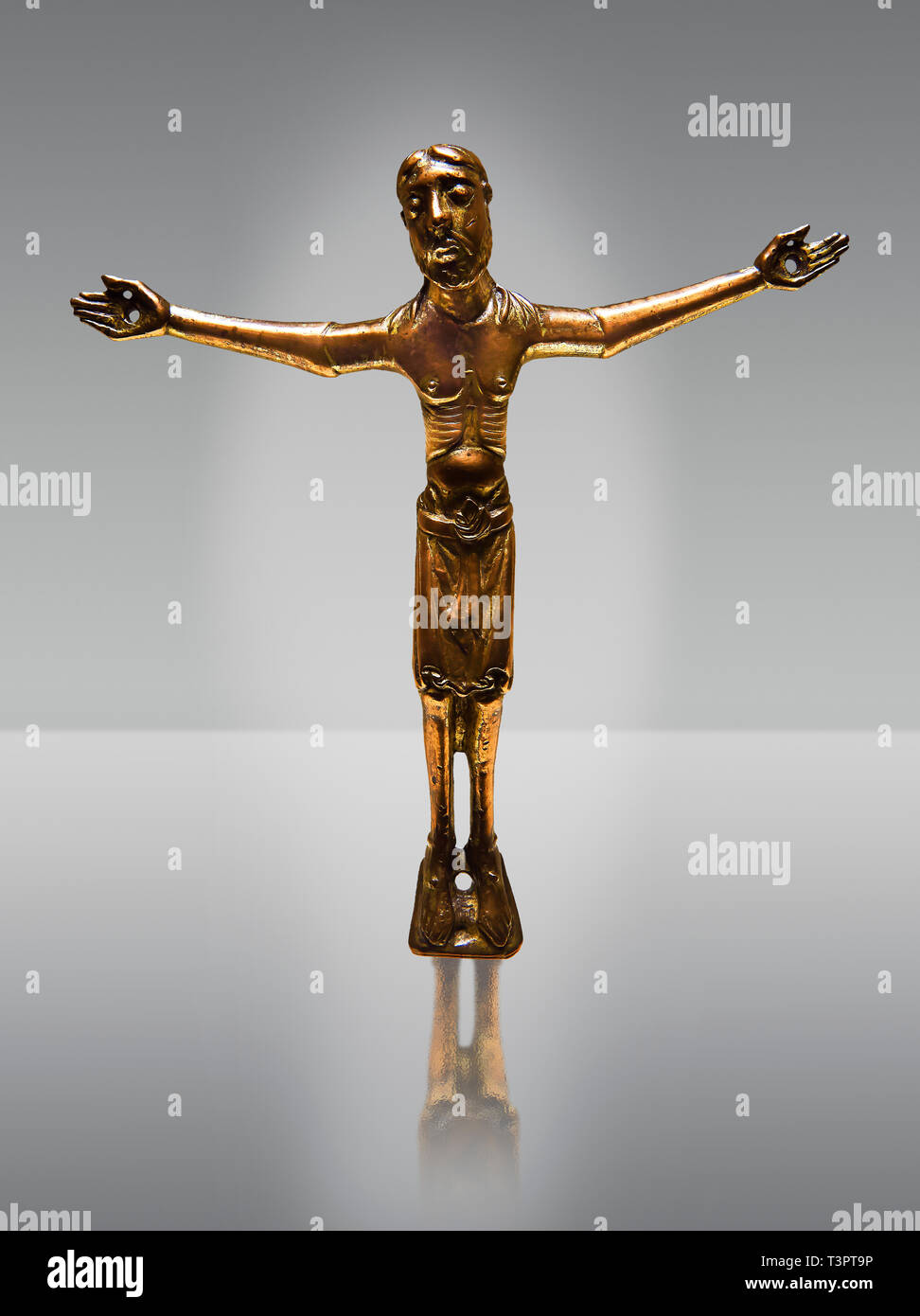 Gothic cast bronze statue of Christ. Date circa 1180 probably comes ...