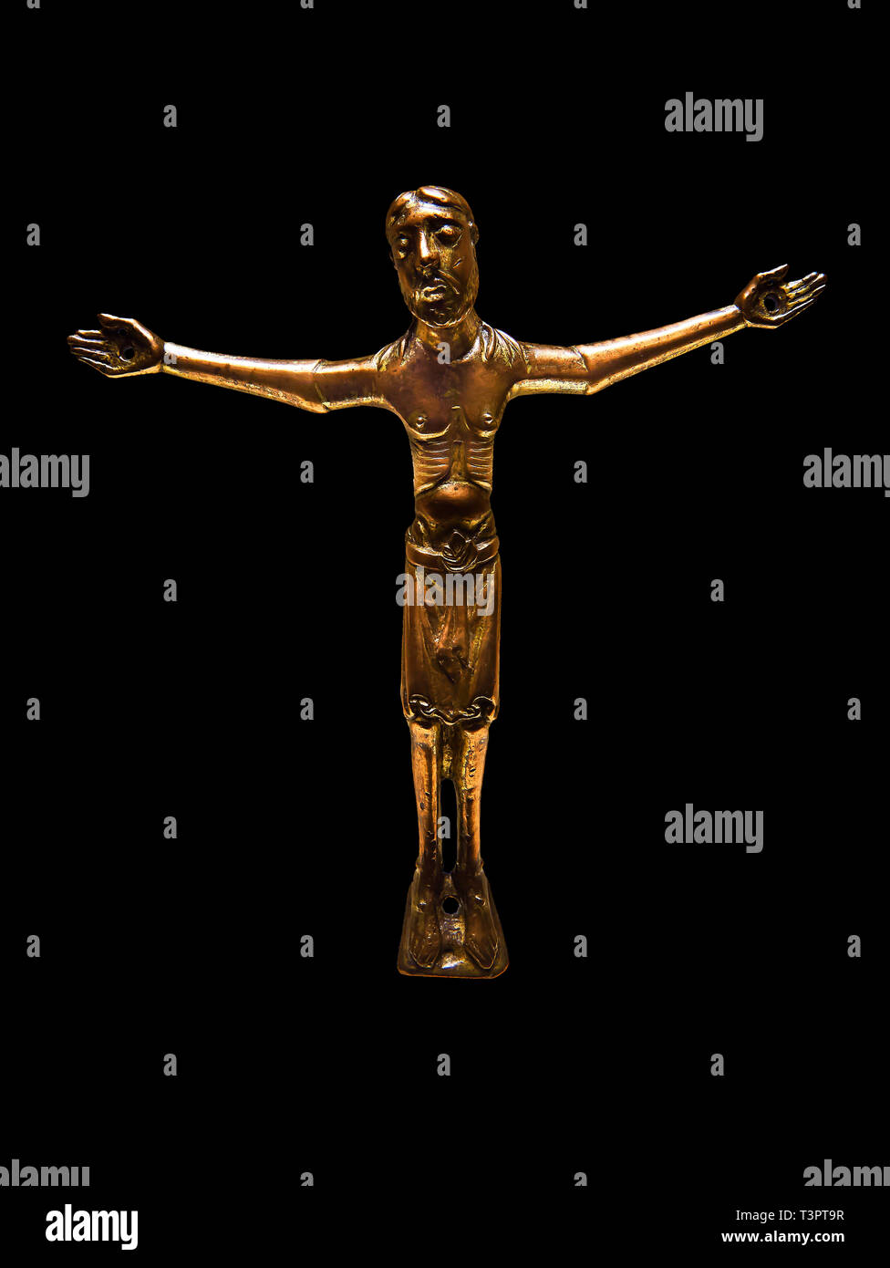 Gothic cast bronze statue of Christ. Date circa 1180 probably comes ...