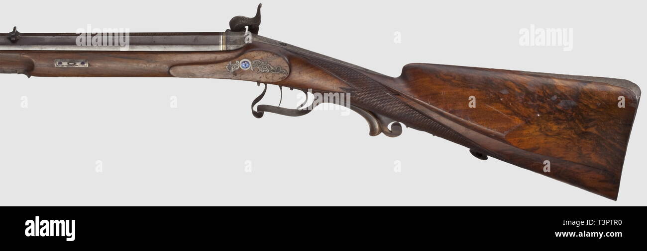 Civil long arms, flintlock and caplock, caplock rifle, C.L. Starke ...