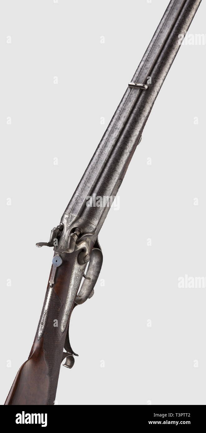 LONG ARMS, MODERN HUNTING WEAPONS, double action double rifle Wilcke ...