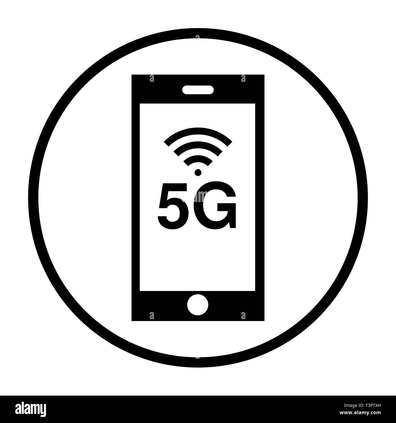 5G symbol icon illustration Stock Photo - Alamy