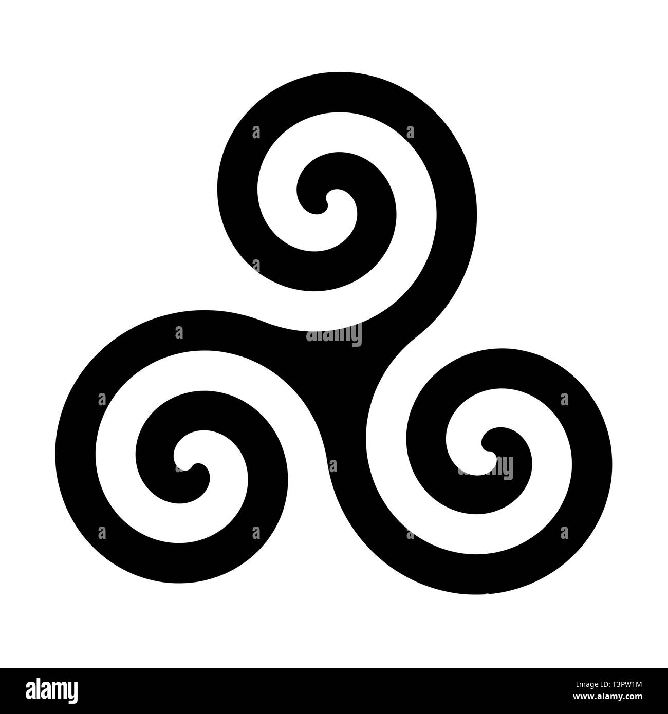 Triskelion symbol icon illustration Stock Photo - Alamy