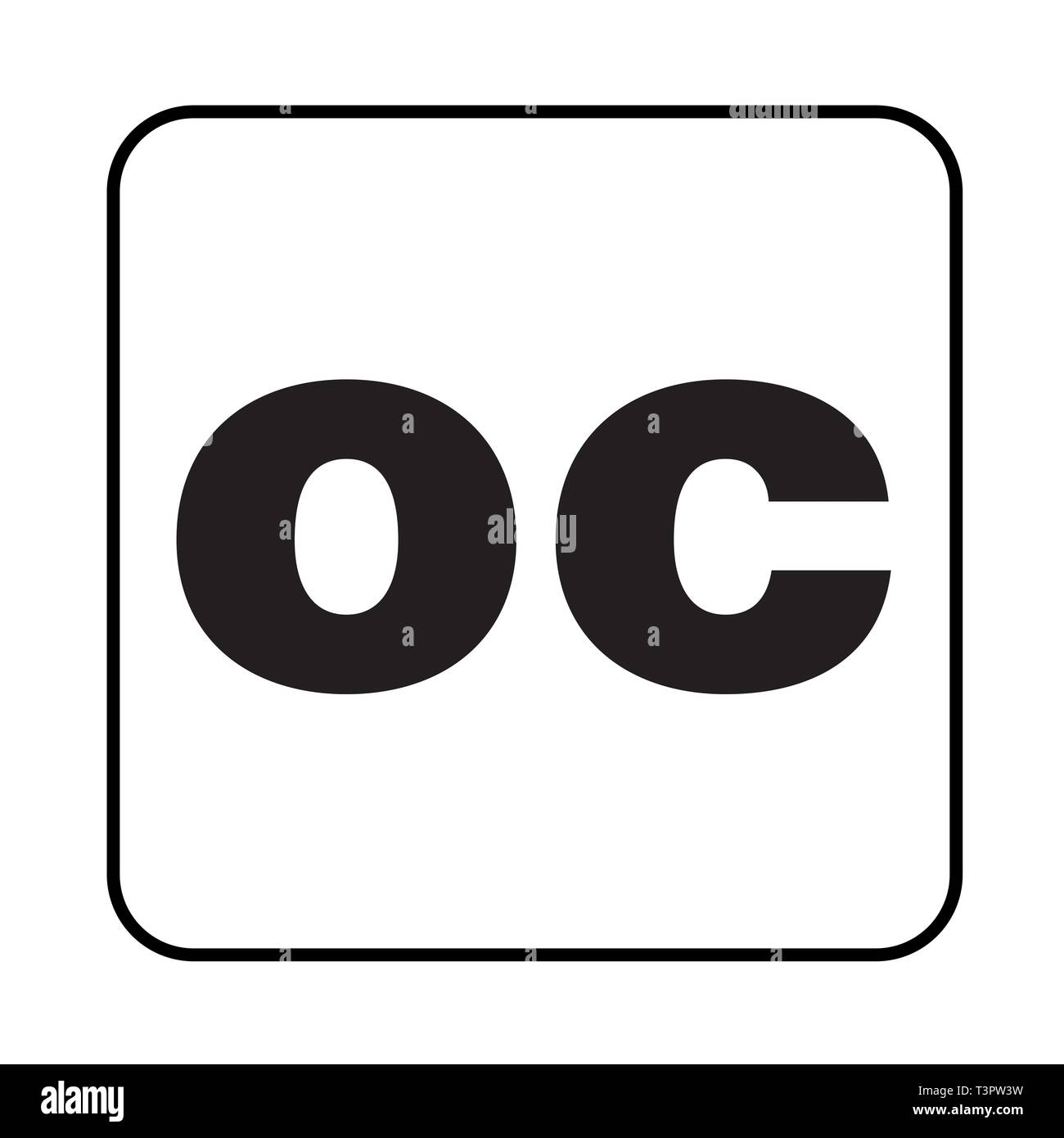 Logo text caption symbol Cut Out Stock Images & Pictures - Alamy