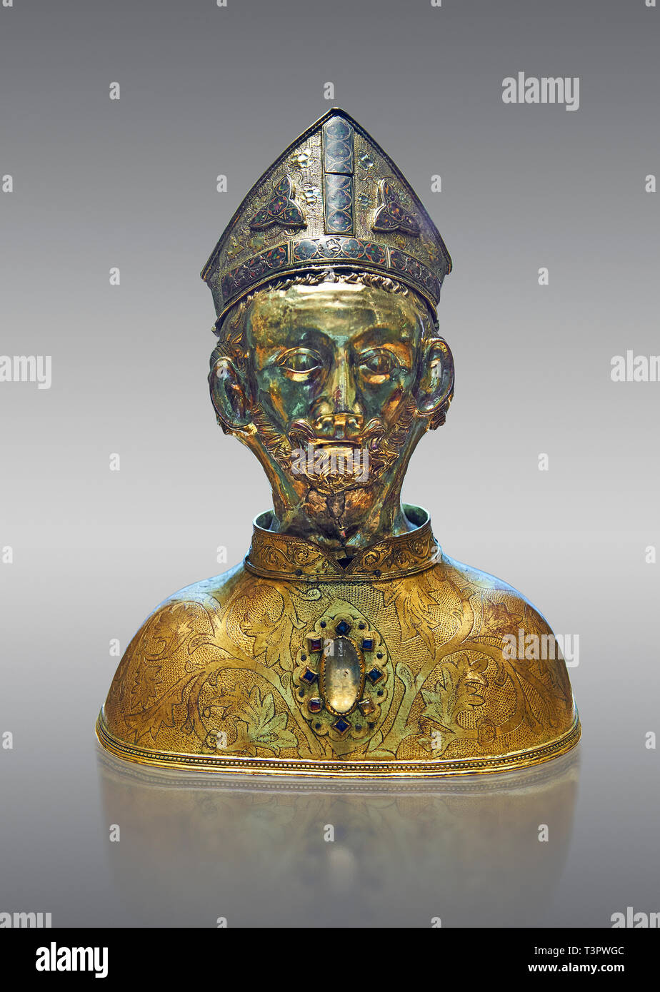 Medieval Gothic reliquary of Saint Martin probably made in Avignon in ...