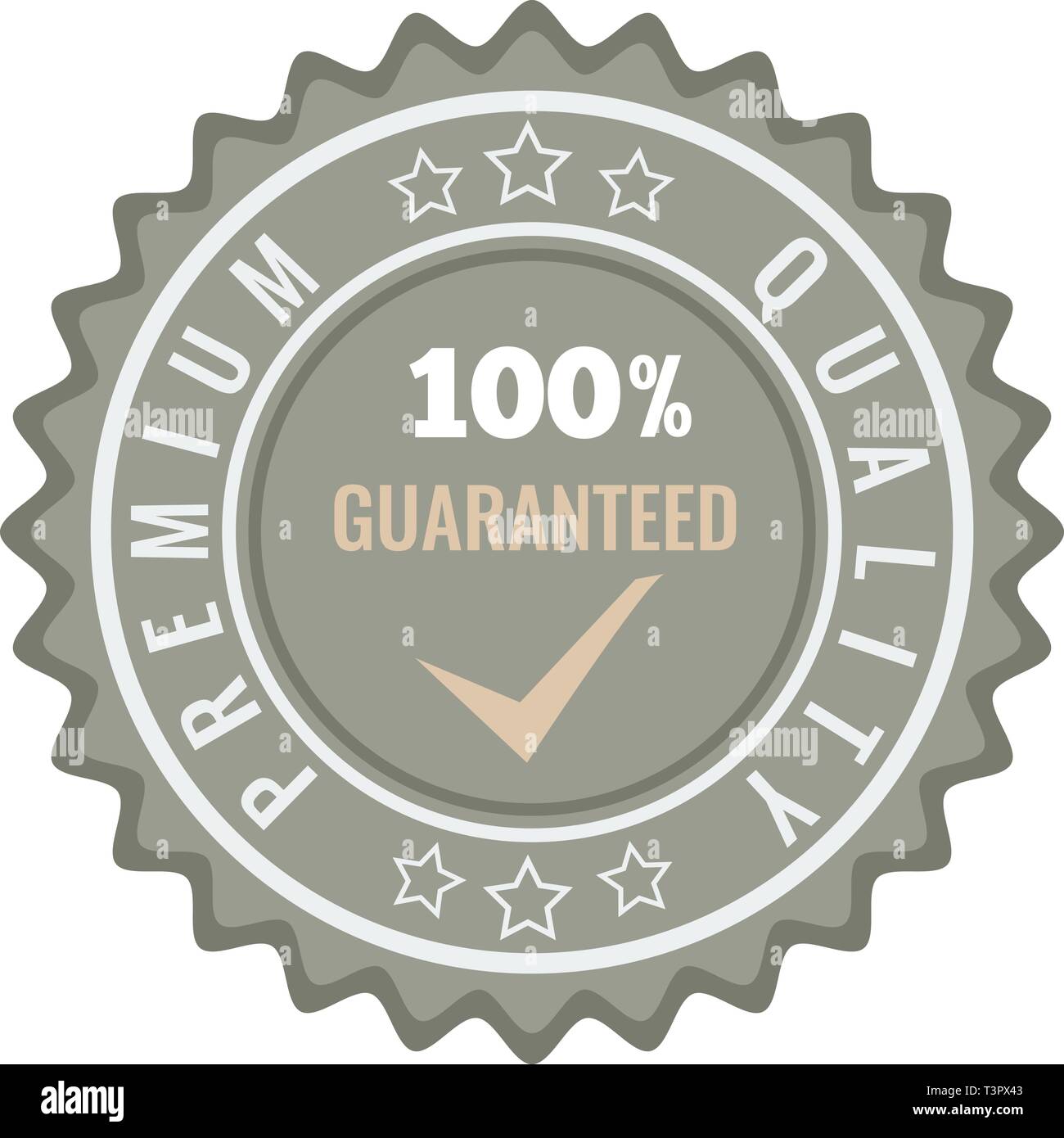 Satisfaction guaranteed seal stamp badge. Vector illustration Stock ...