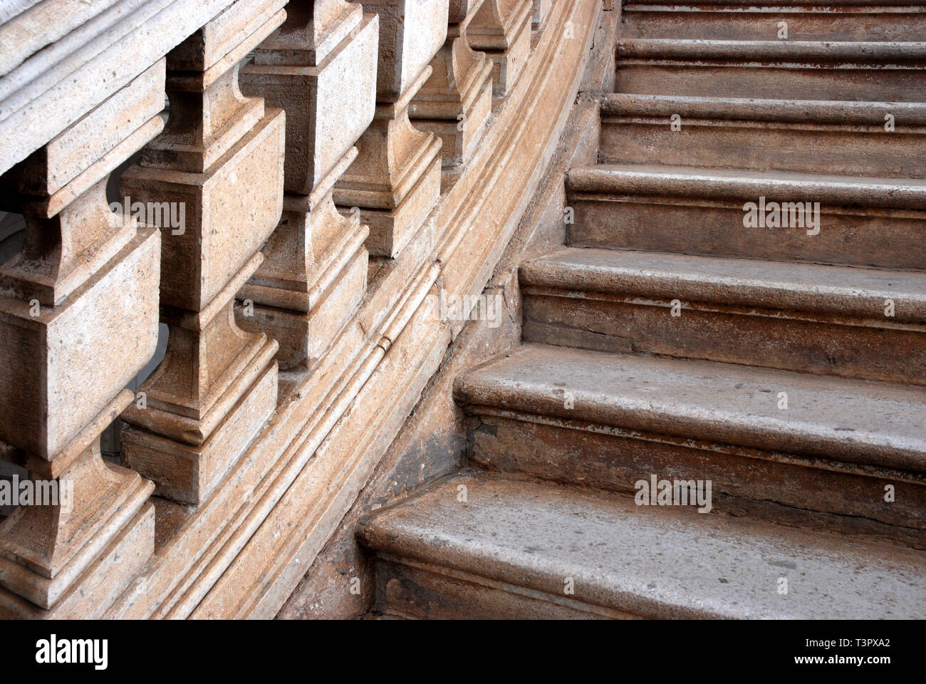 detail of baroque tower of the monumental staircase in saint lawrence ...