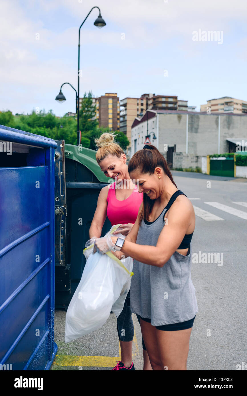 Girl Throwing Garbage High Resolution Stock Photography and Images - Alamy
