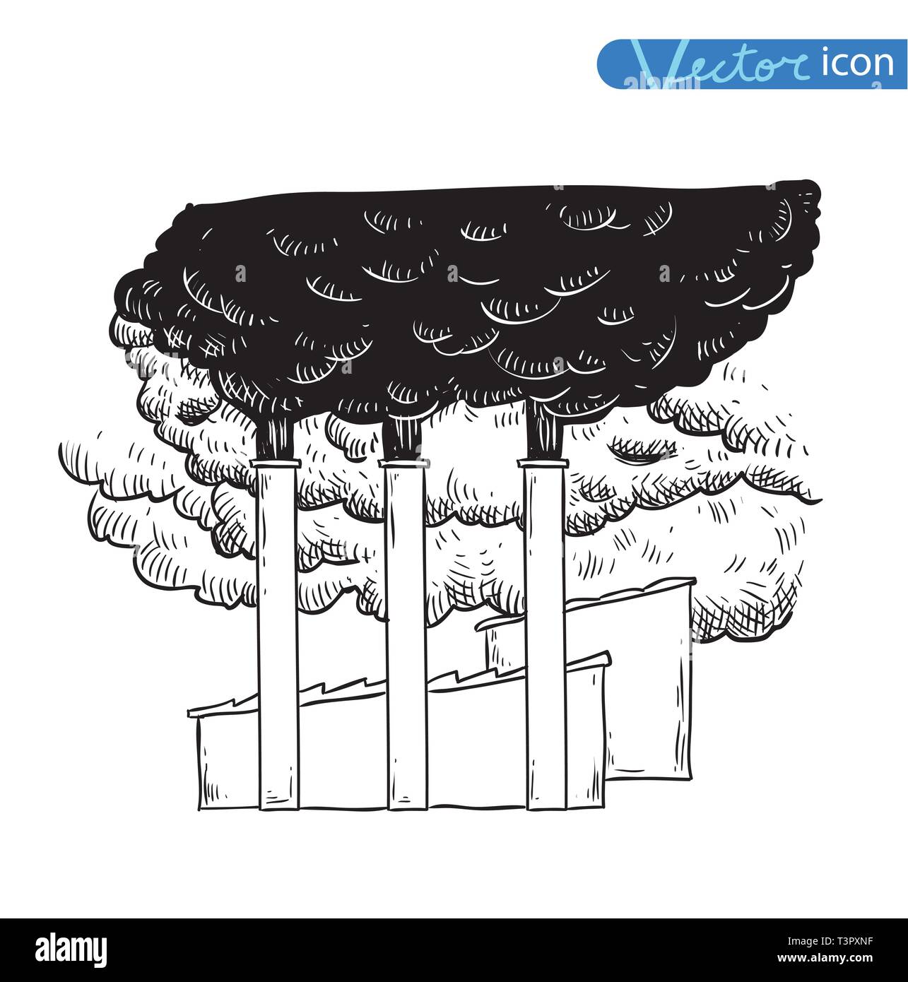 Pollution doodle, Vector Stock Vector Image & Art - Alamy
