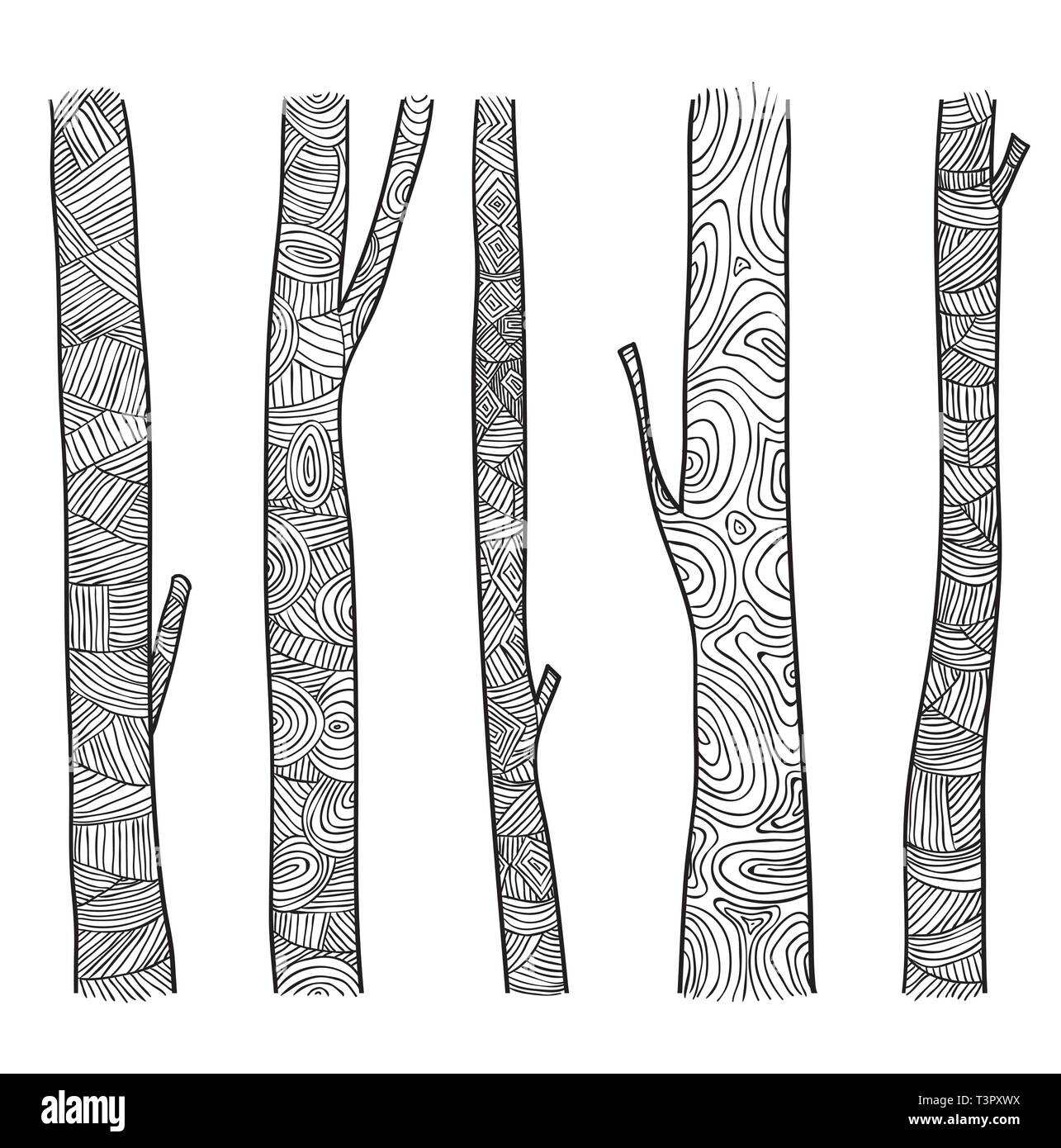 trees set, vector illustration Stock Vector Image & Art - Alamy