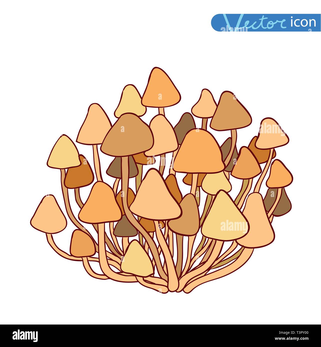 mushrooms set icons, vector illustration Stock Vector Image & Art - Alamy