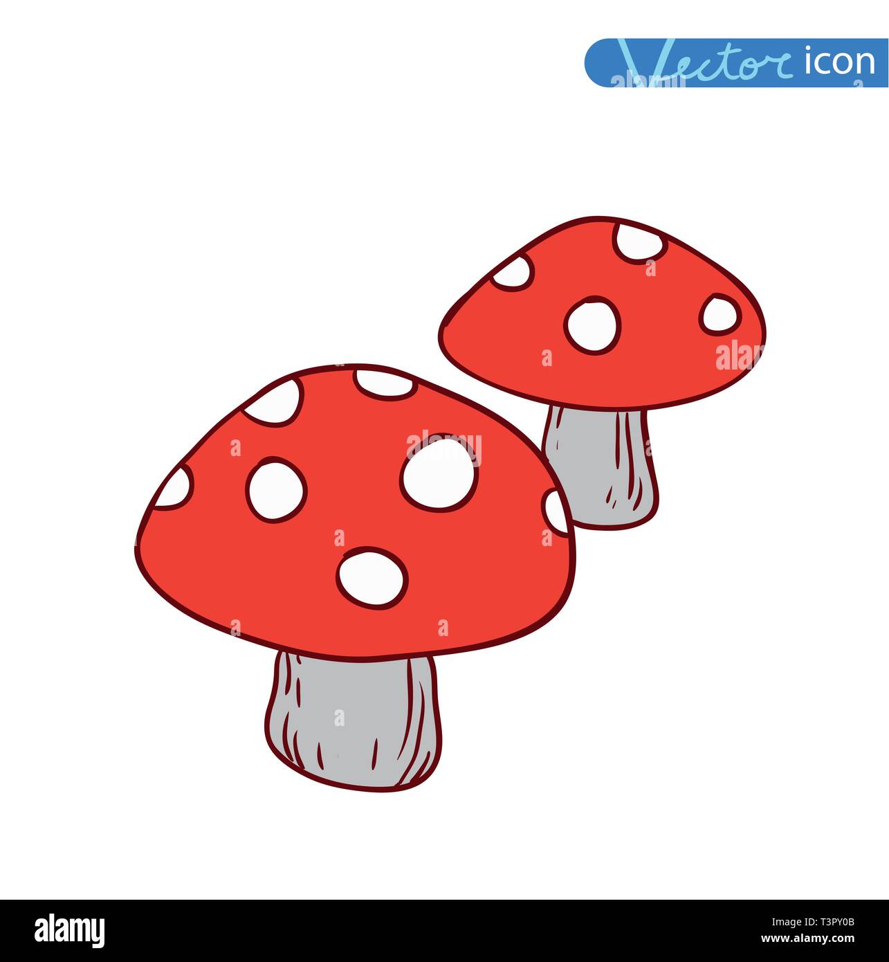 mushrooms set icons, vector illustration Stock Vector Image & Art - Alamy