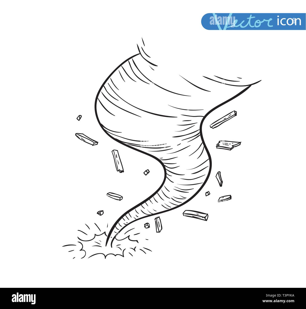 Tornado Cut Out Stock Images & Pictures - Alamy