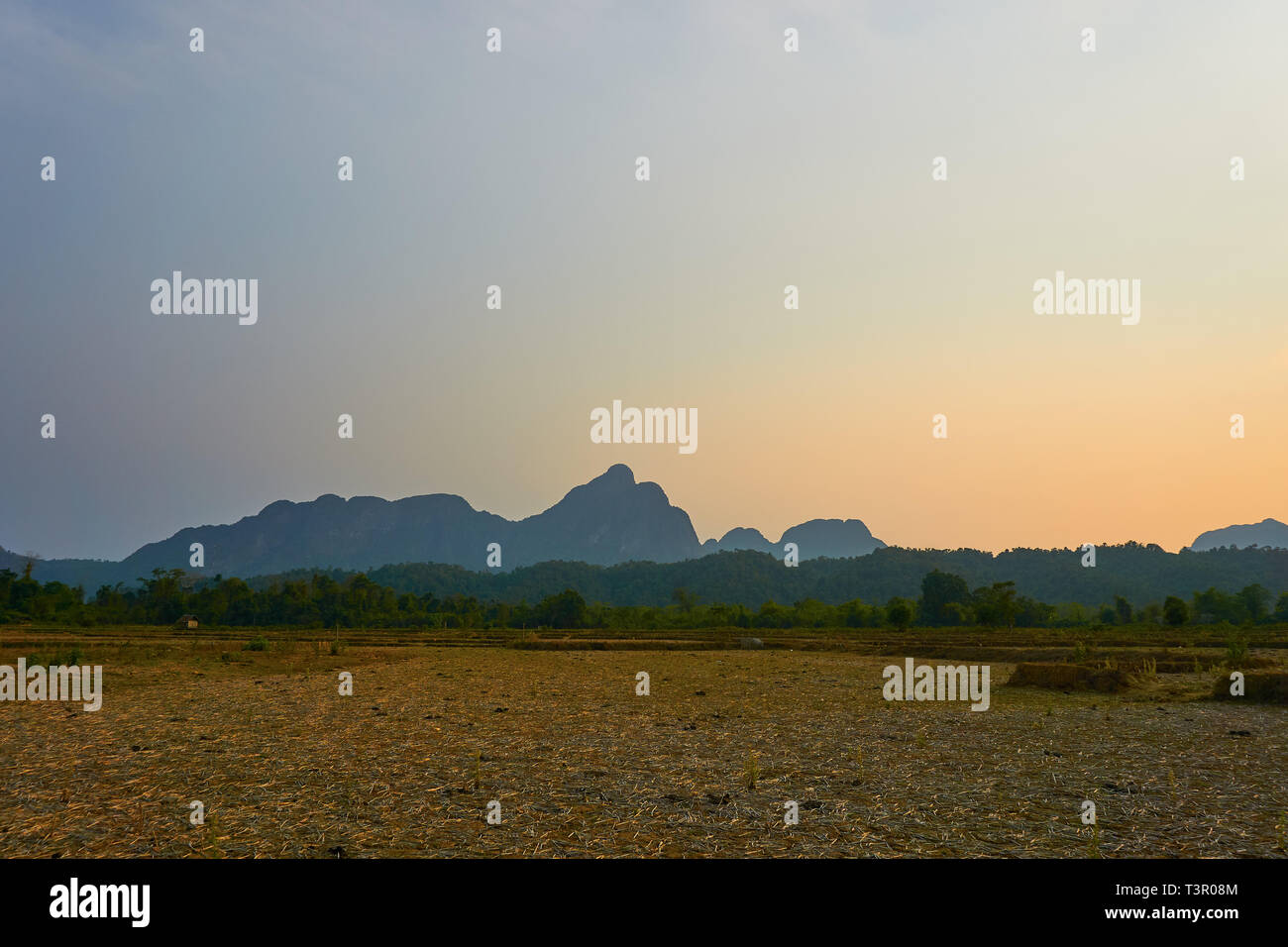 Beautiful landscapes at Vang Vieng , Loas Stock Photo - Alamy