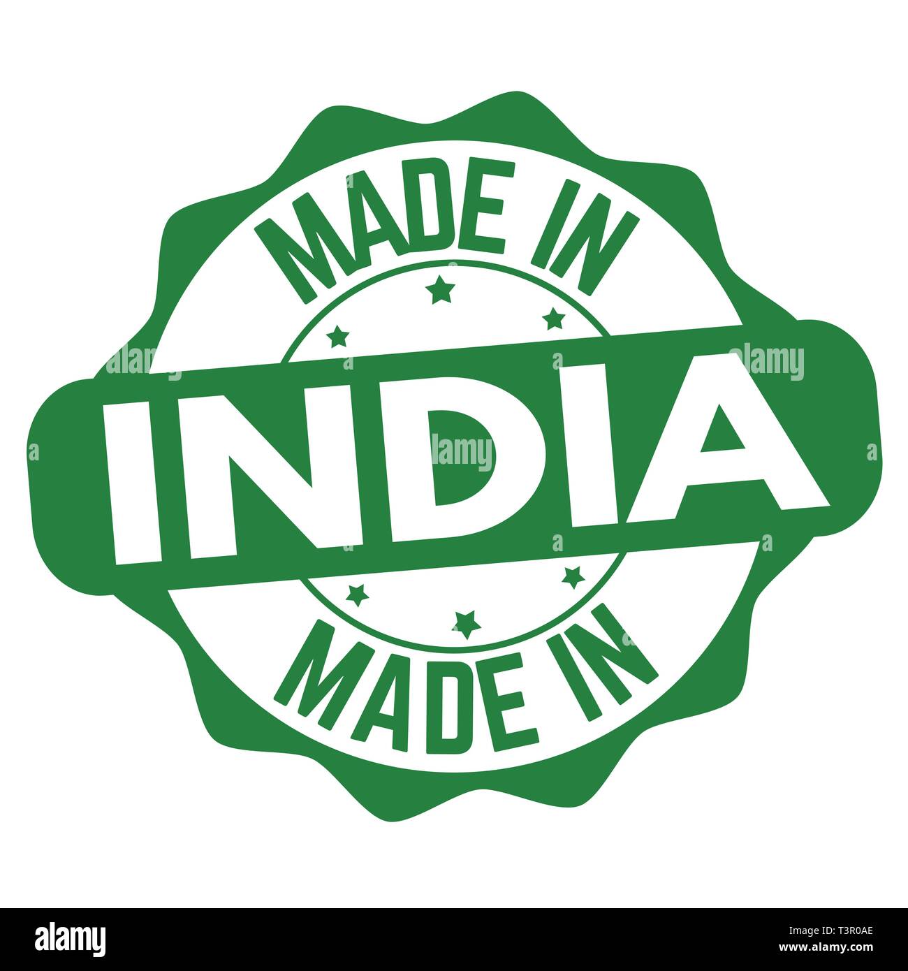 Made in India sign or stamp on white background, vector illustration ...