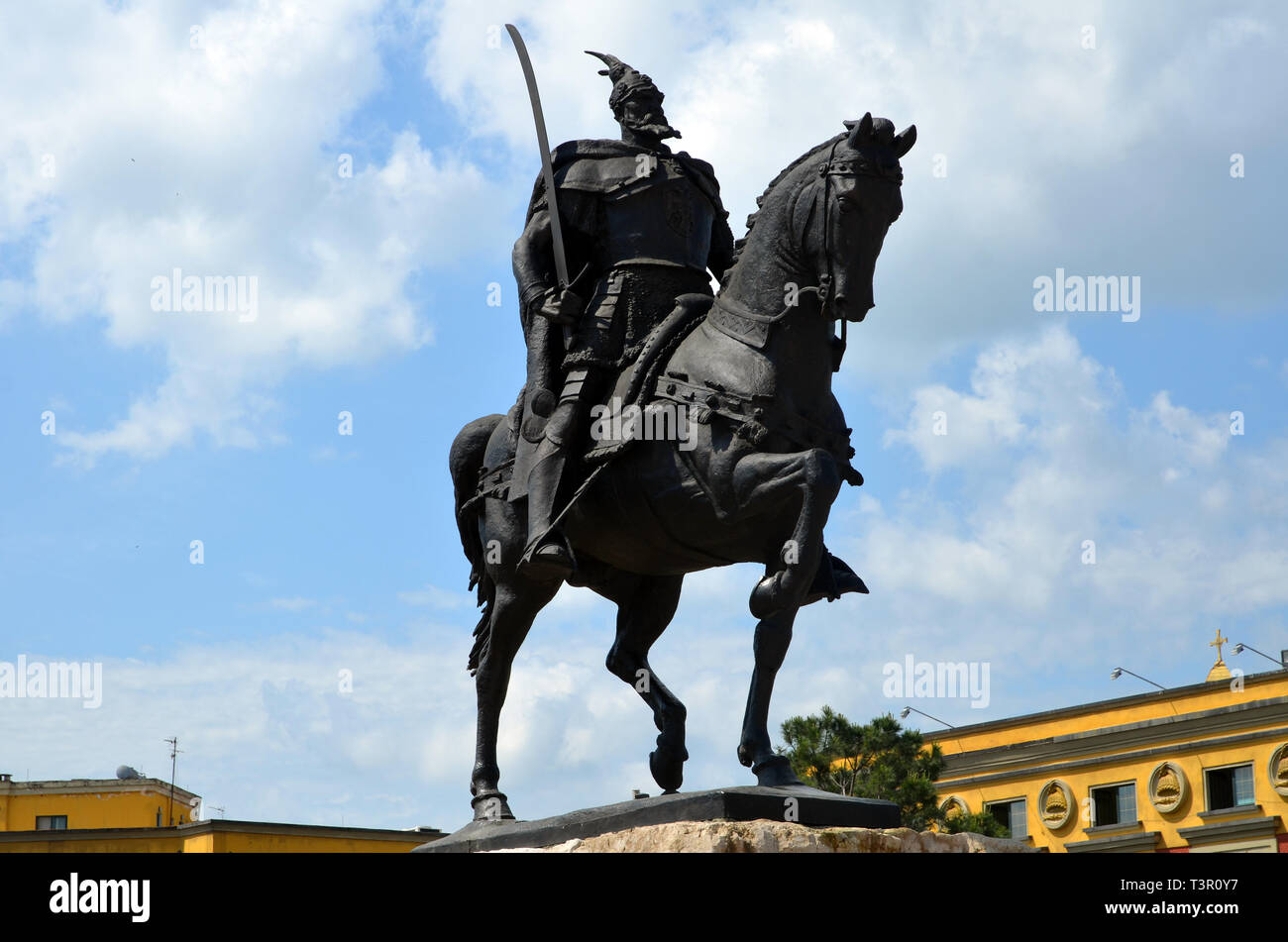Tirana, part 2, Skanderbeg square Stock Photo - Alamy
