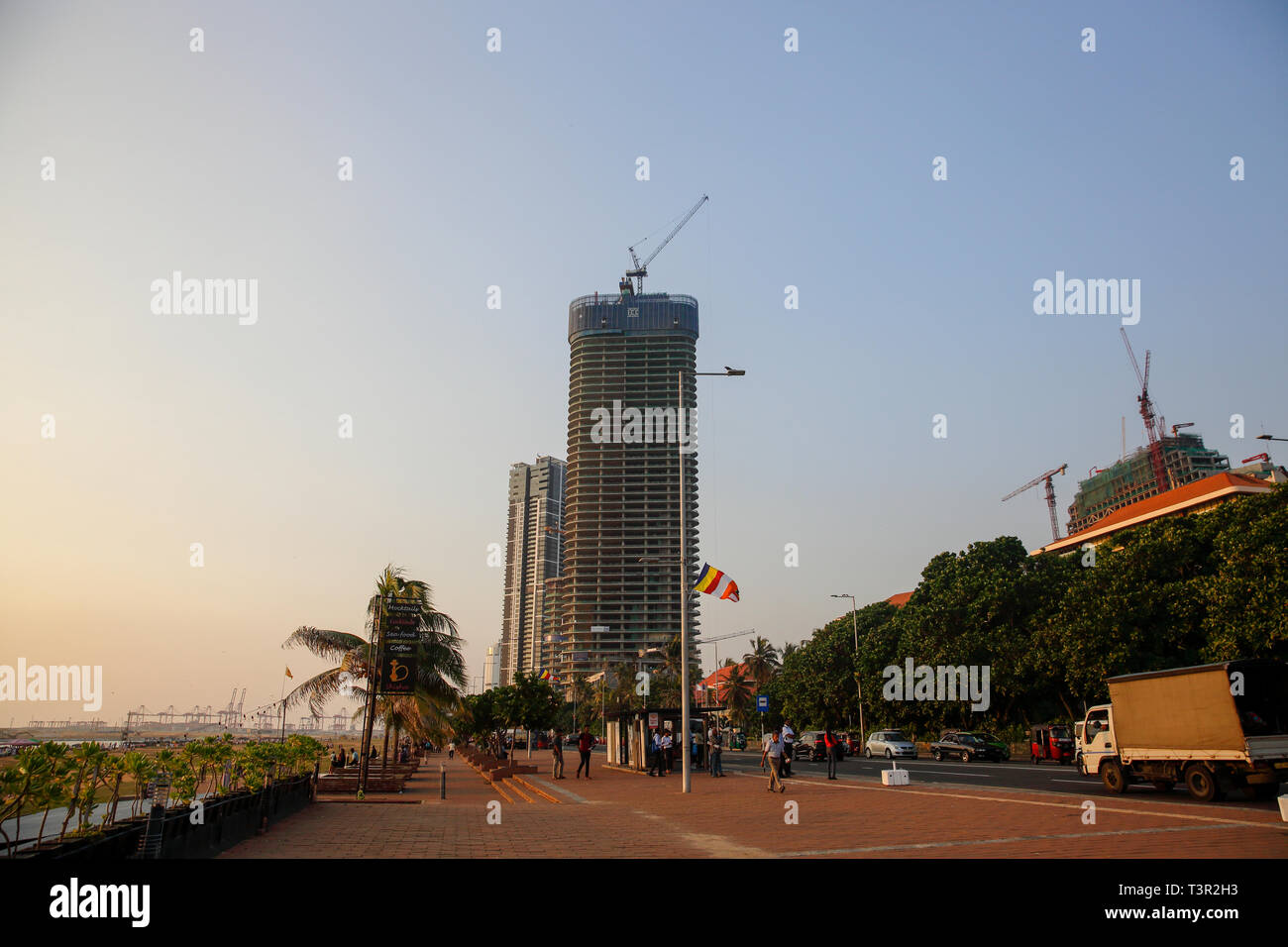 Under-construction high ridge building in Colombo city, Srilanka Stock ...
