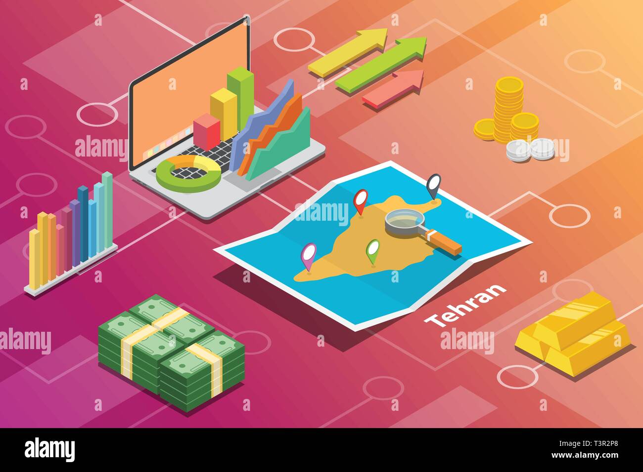 Capital of iran Stock Vector Images - Alamy