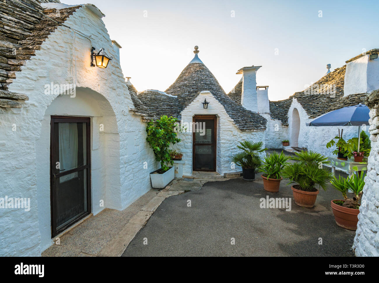 Traditional Trulli houses in Alberobello city, Apulia, Italy Stock ...