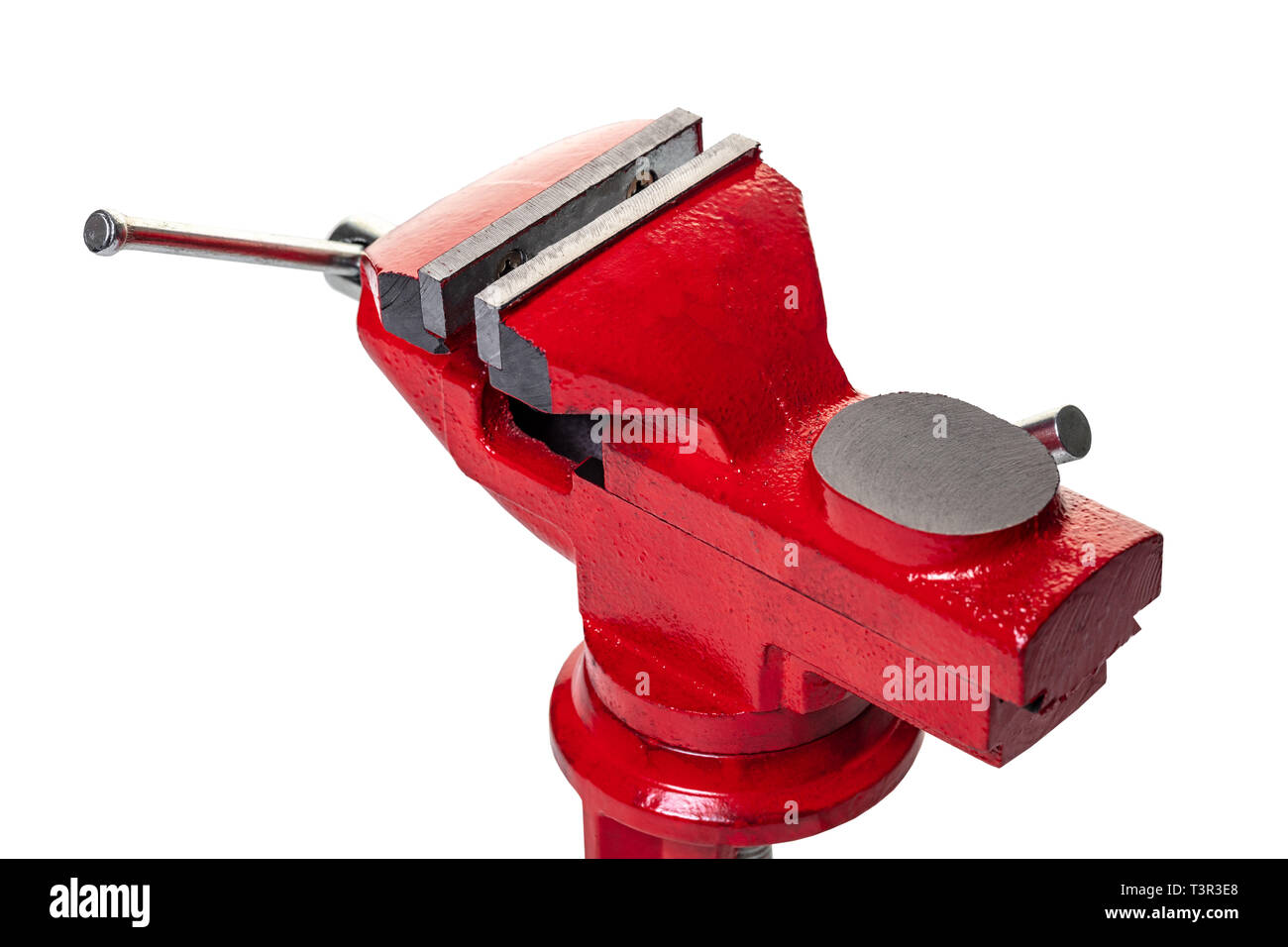 new vise closeup on white isolated background Stock Photo - Alamy