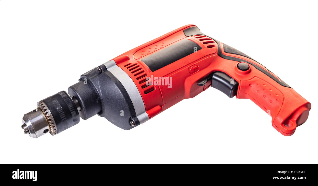 Red electric drill hi-res stock photography and images - Alamy