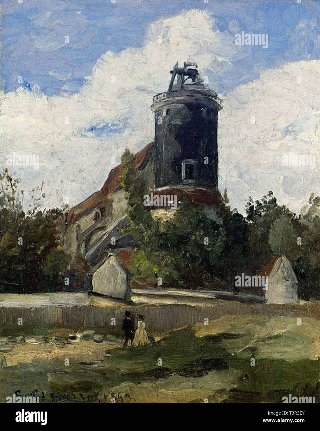 Camille Pissarro (1830 1903) The Telegraph Tower At Montmartre ...