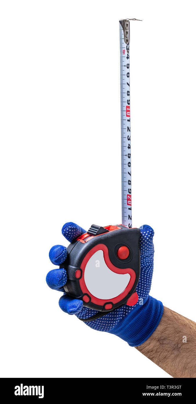 Black hand tape measure hi-res stock photography and images - Alamy