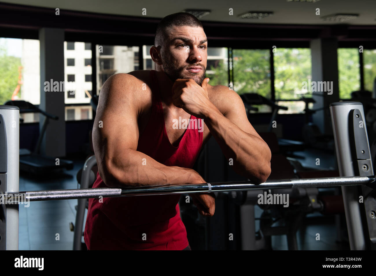 Man after exercise hi-res stock photography and images - Alamy