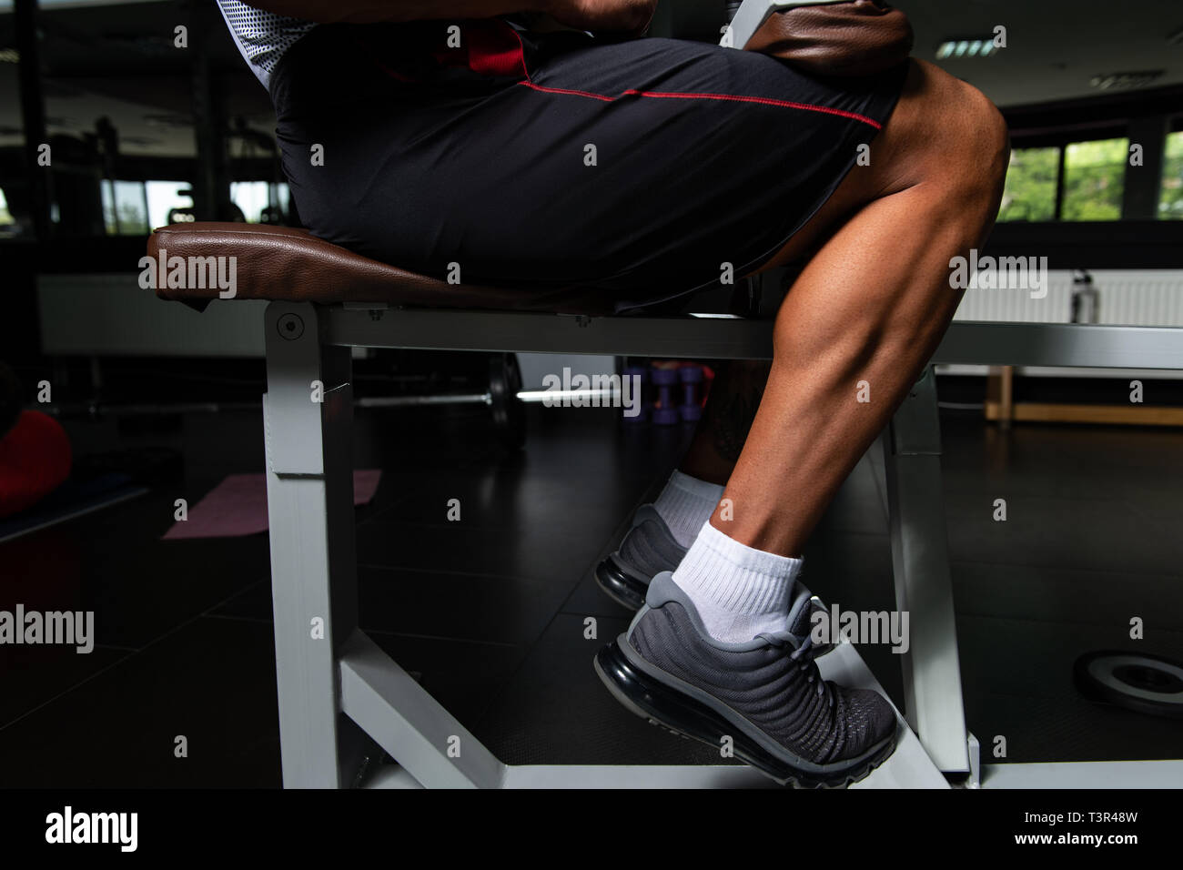 Calf muscle bodybuilder body hi-res stock photography and images - Alamy