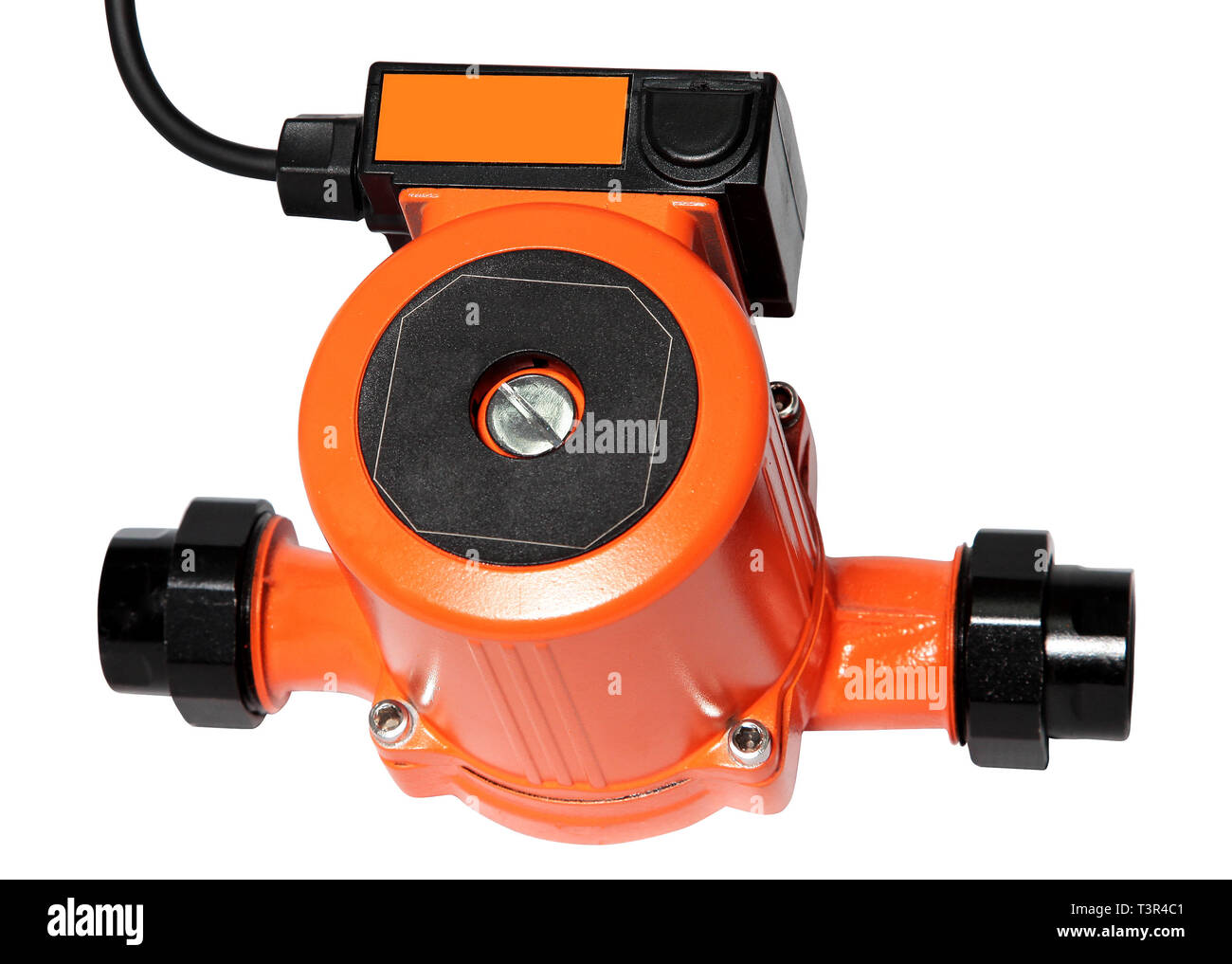 Water pumping station isolated on white background Stock Photo - Alamy